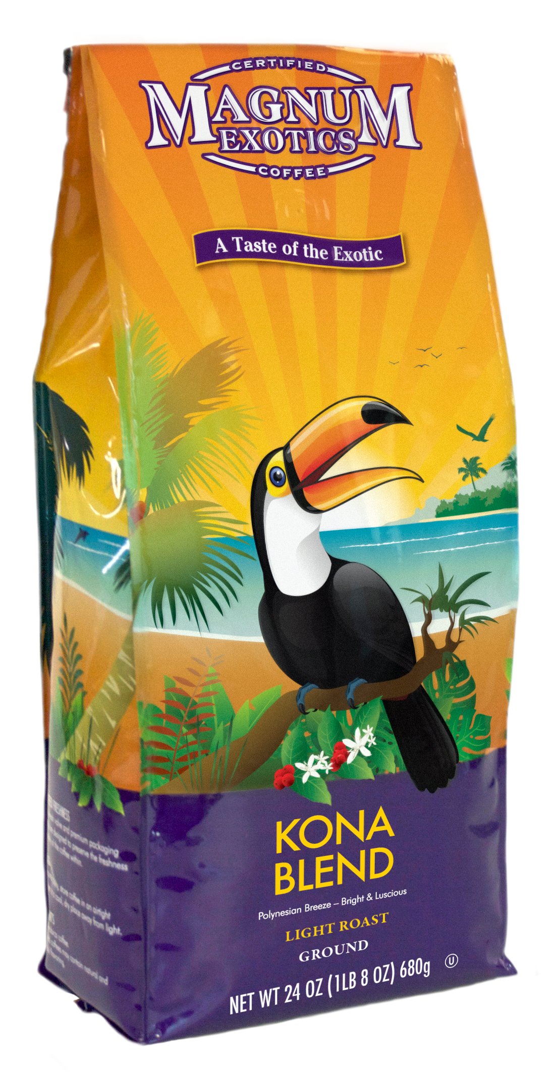 Magnum Exotics Medium Roast Kona Blend Coffee, Ground - Shop Coffee at ...