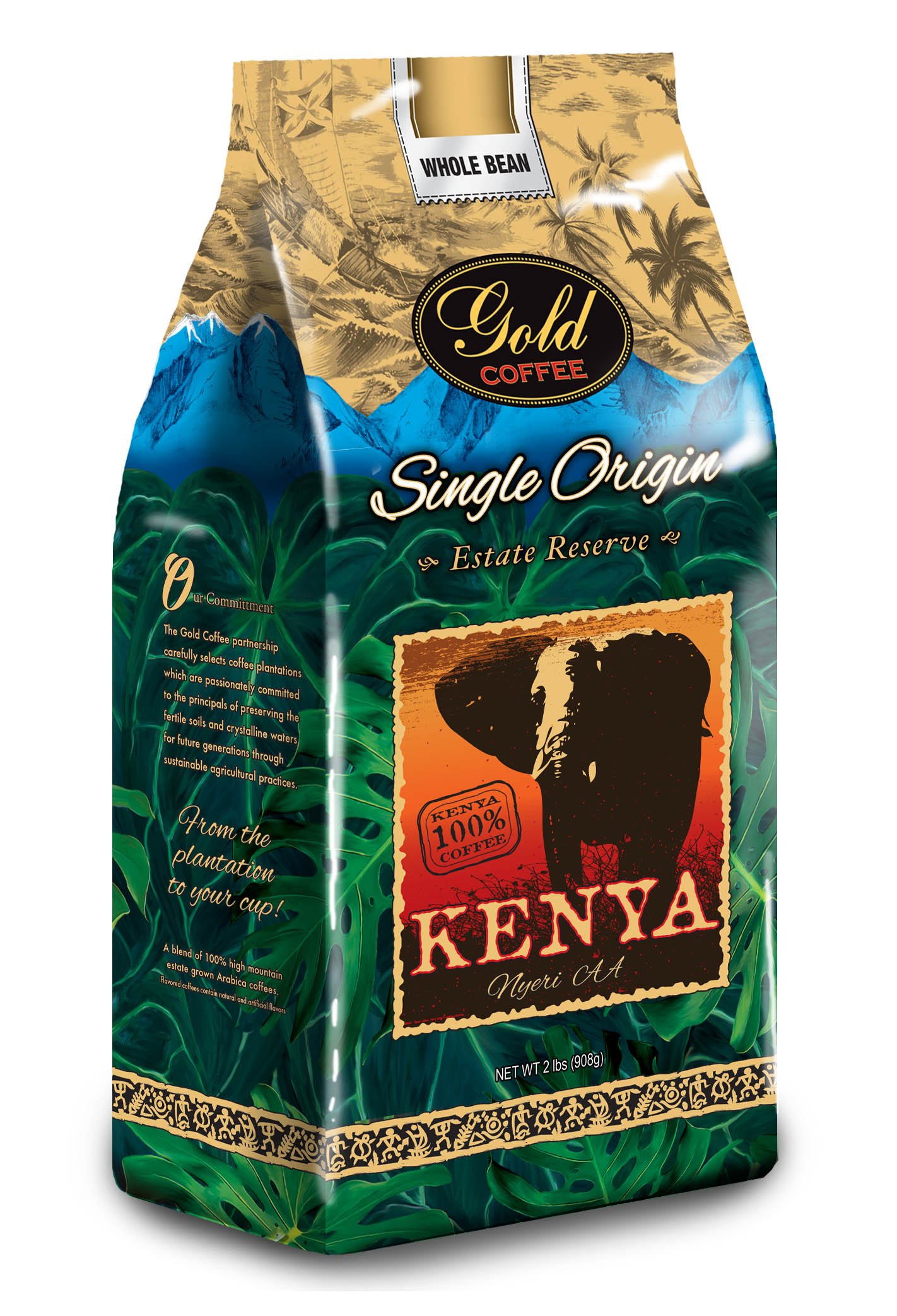 Gold Coffee Single Origin Kenyan Whole Bean Coffee - Shop Coffee at H-E-B