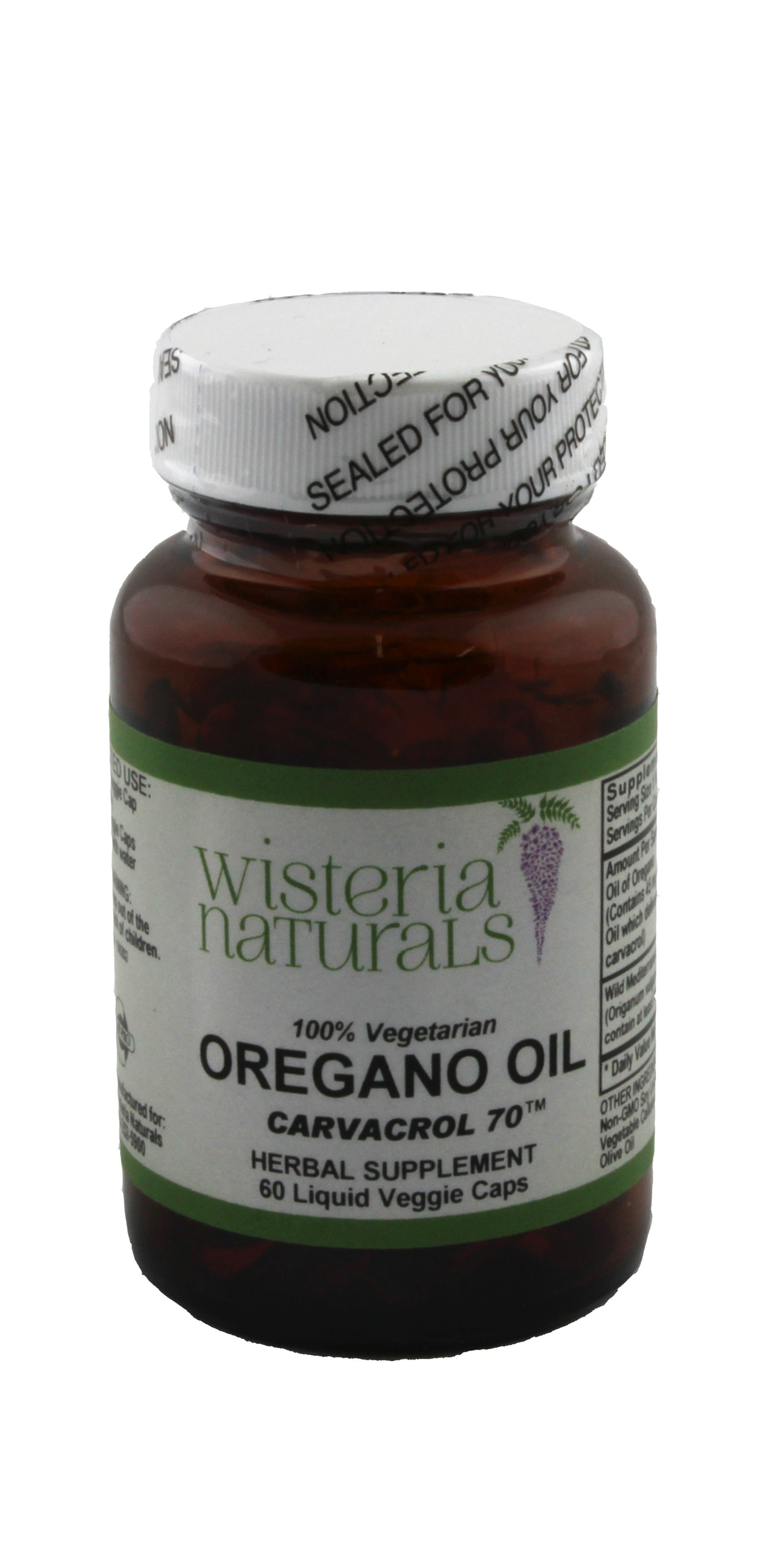 Wisteria Naturals Oregano Oil Liquid Veggie Cap, 60 VCP | Central ...