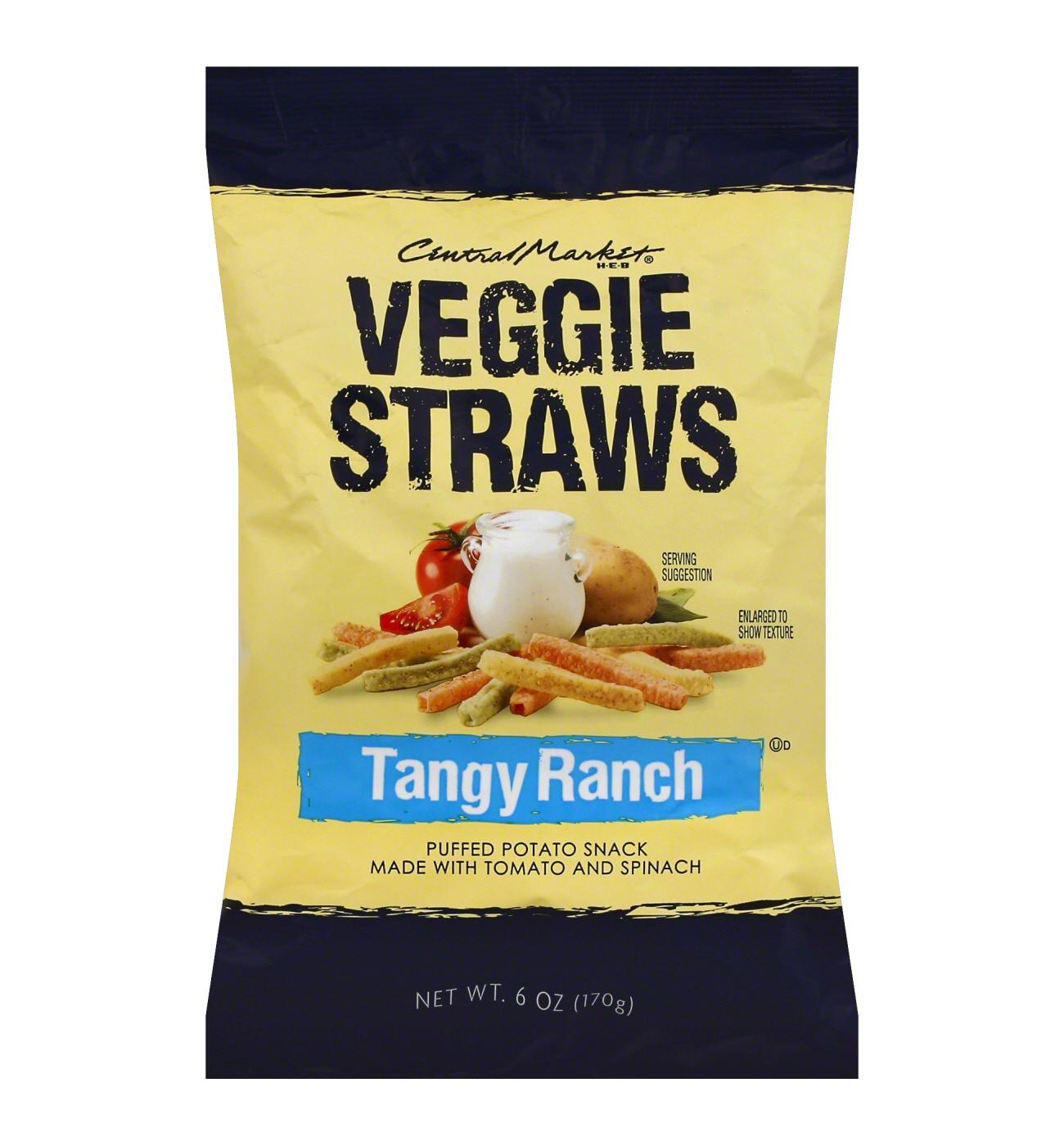 Central Market Tangy Ranch Veggie Straws - Shop Chips at H-E-B