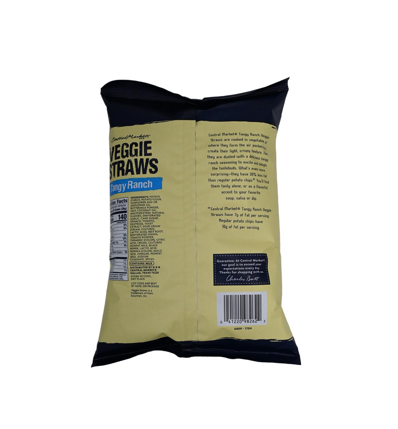 Central Market Tangy Ranch Veggie Straws - Shop Chips at H-E-B