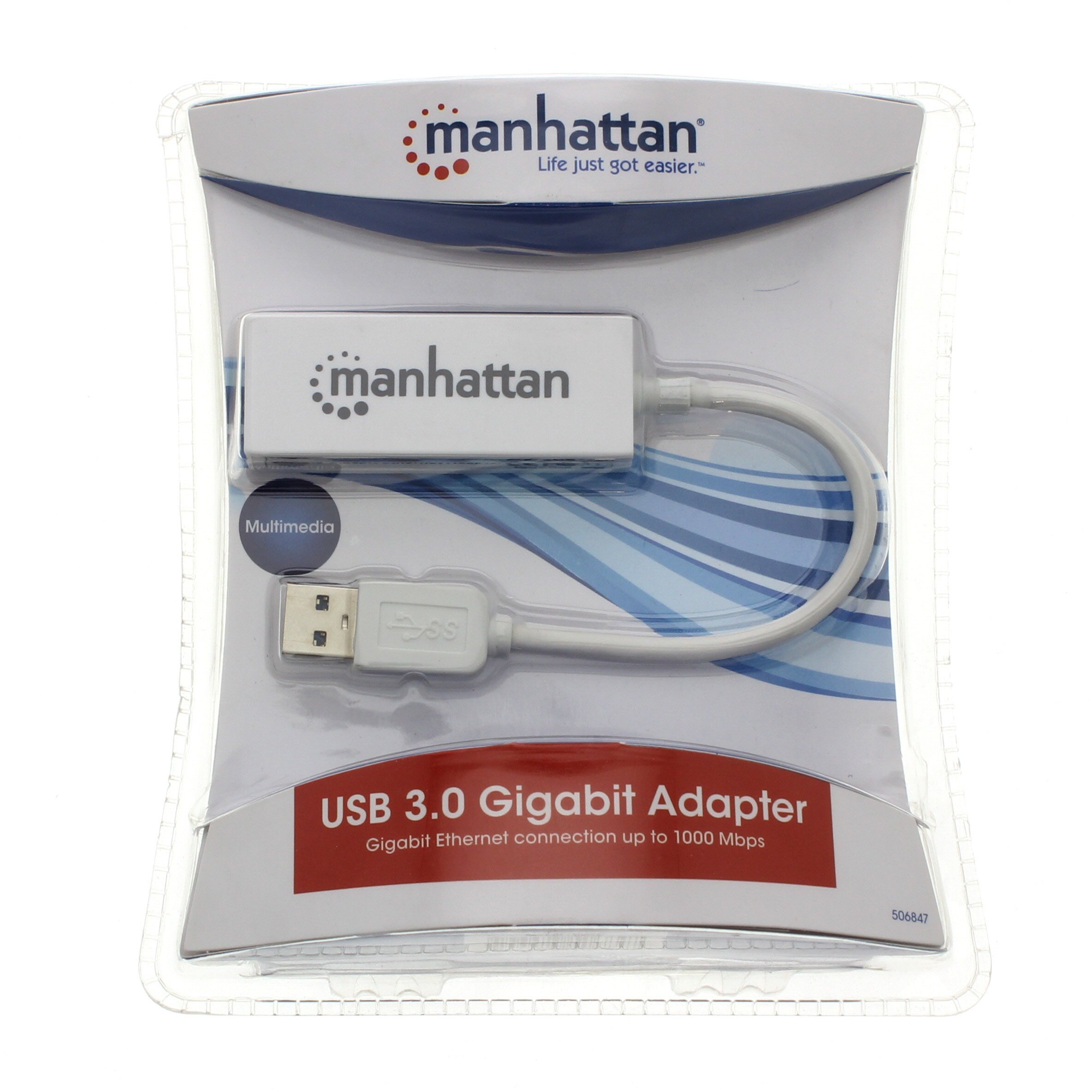 Manhattan USB 3.0 Gigabit Adapter - Shop Connection cables at H-E-B