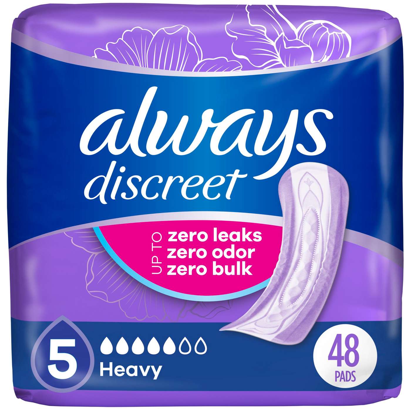 Always Discreet Heavy Incontinence Pads - Shop Incontinence at H-E-B