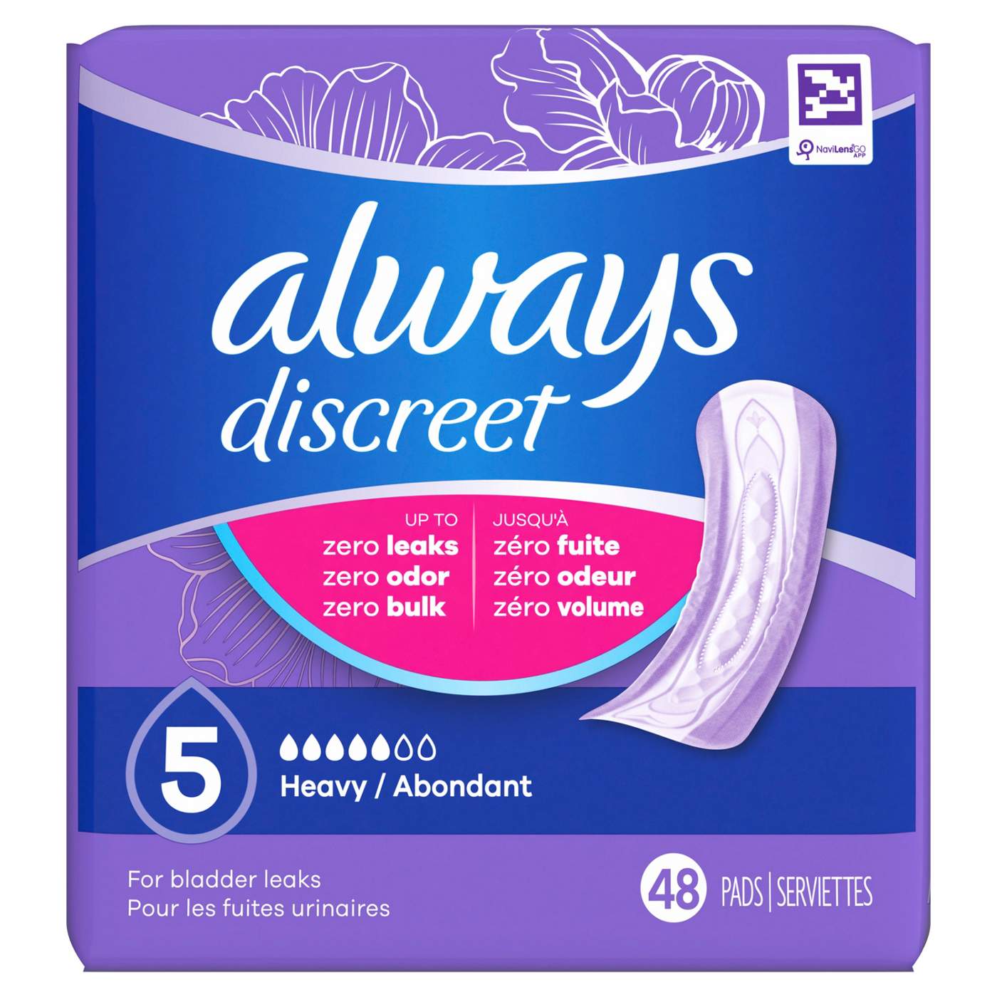 Always Discreet Heavy Incontinence Pads - Shop Incontinence at H-E-B