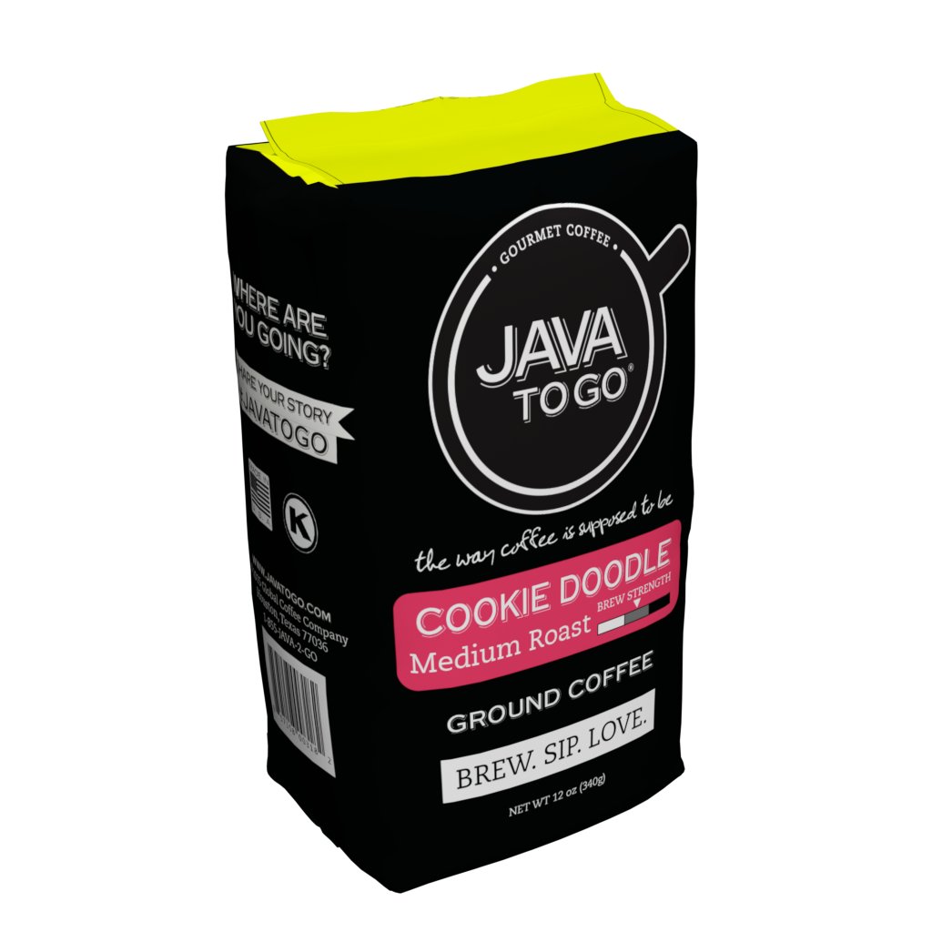 Java To Go Gourmet Coffee Medium Ground Cookie Doodle - Shop Coffee at ...