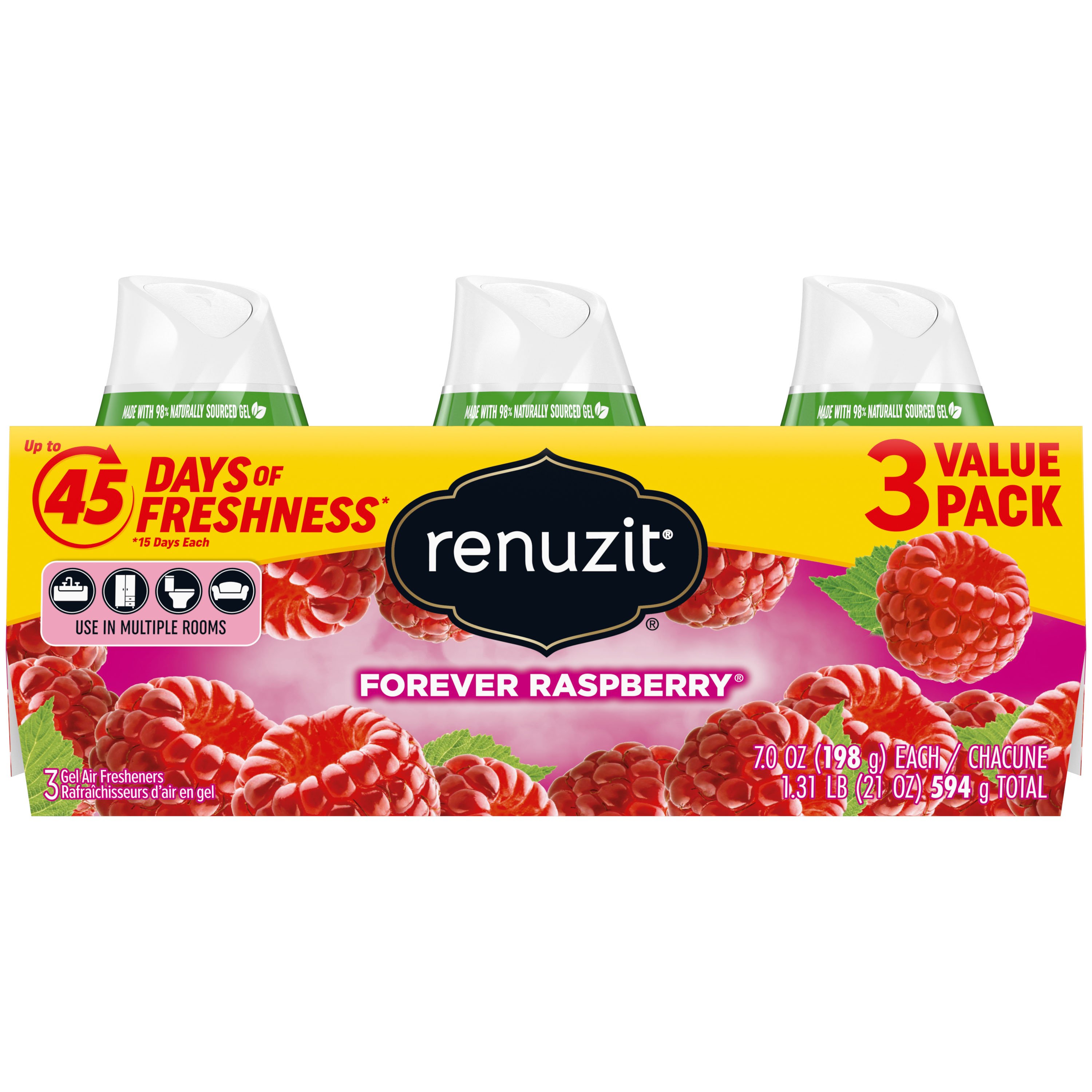 Renuzit Forever Raspberry Gel Air Fresheners Value Pack - Shop Air ...