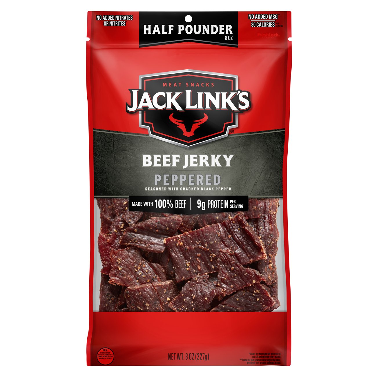 Jack Link's 9g Protein Peppered Beef Jerky - Shop Jerky at H-E-B