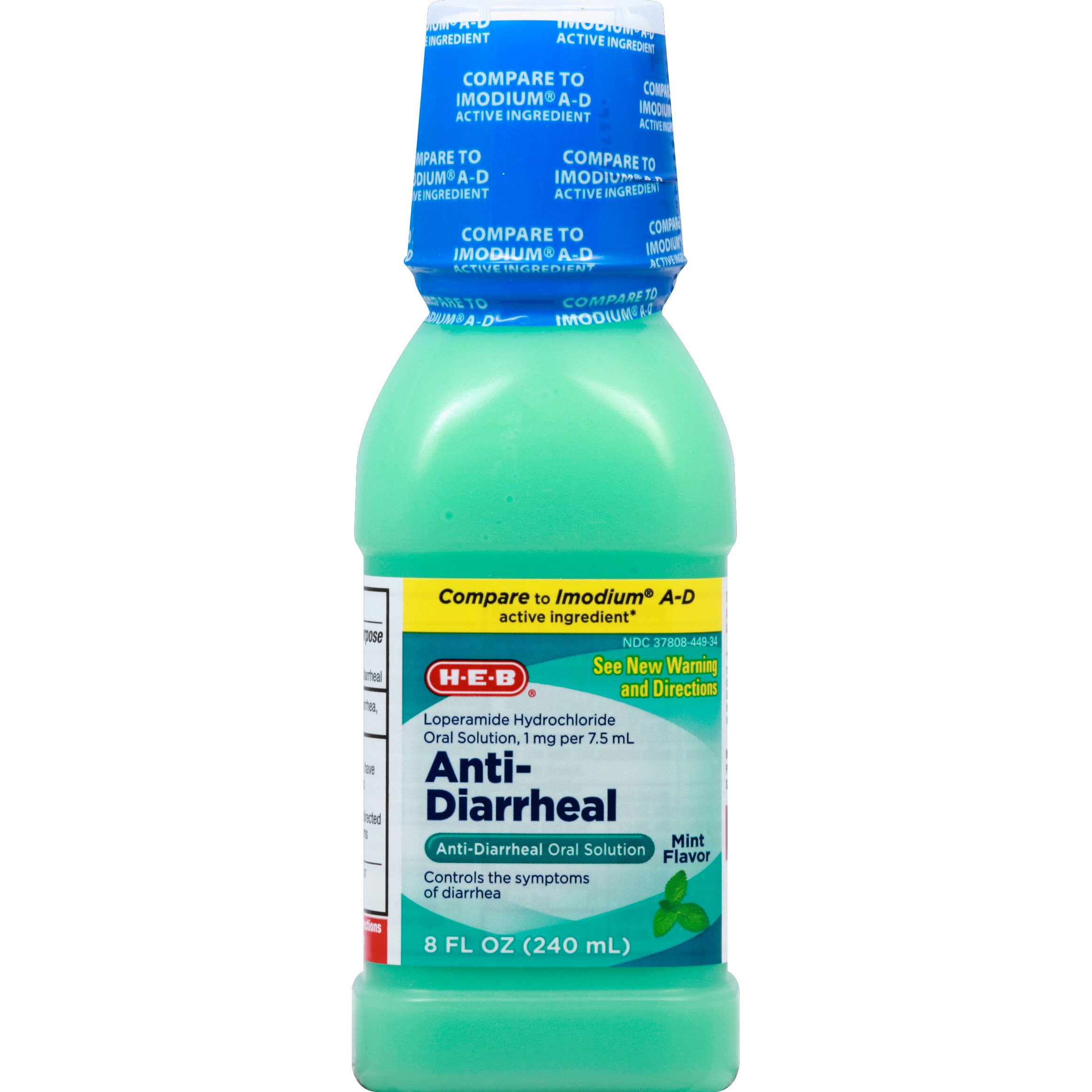 H-E-B Anti-Diarrheal Mint Oral Suspension - Shop Medicines & Treatments ...