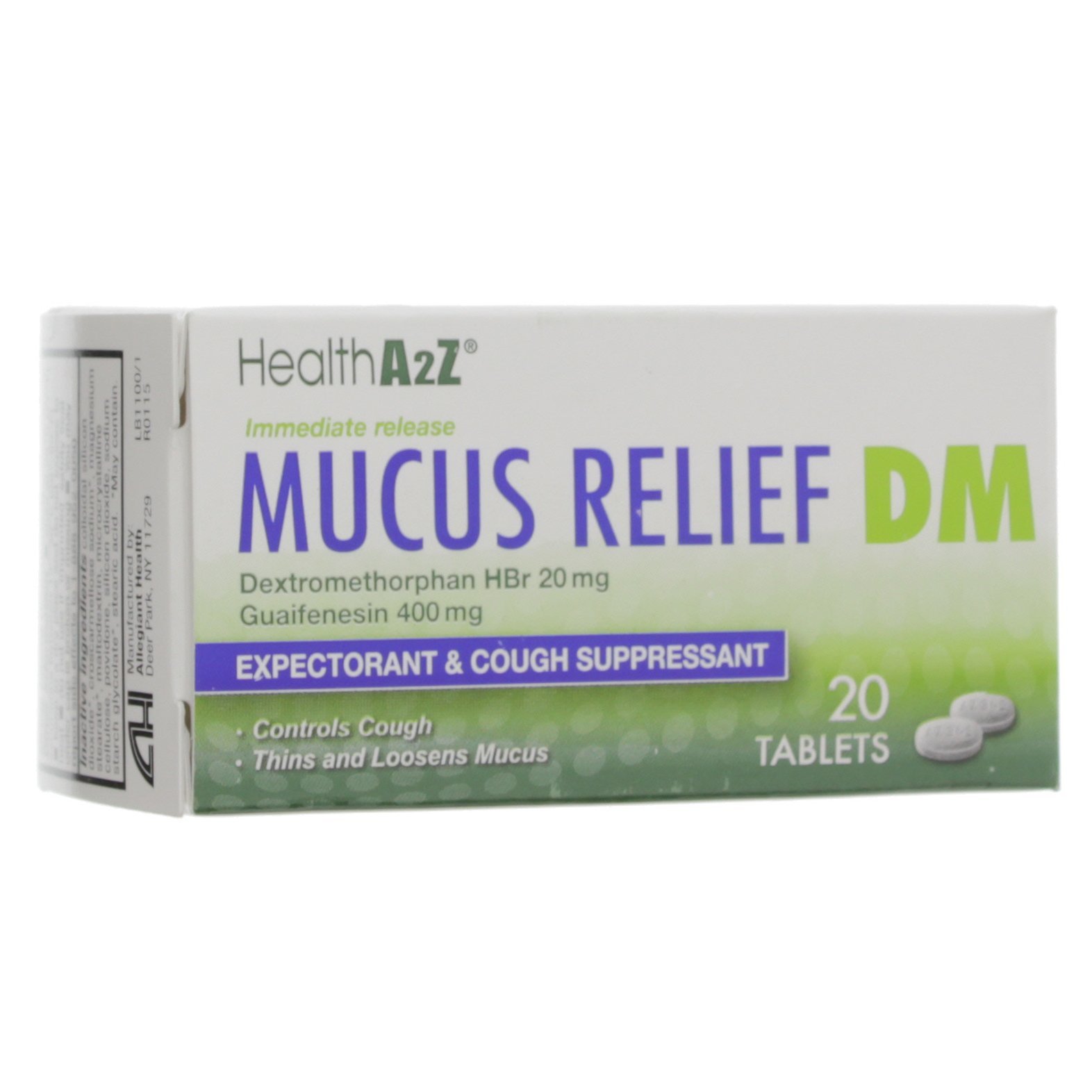 Health A2Z Mucus Relief DM Tablets, 20 ct | Central Market - Really ...