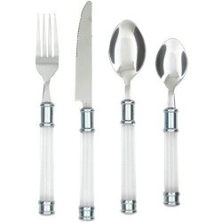 Cambridge Silversmiths 16 Piece Clear Duplex Flatware Set - Shop ...