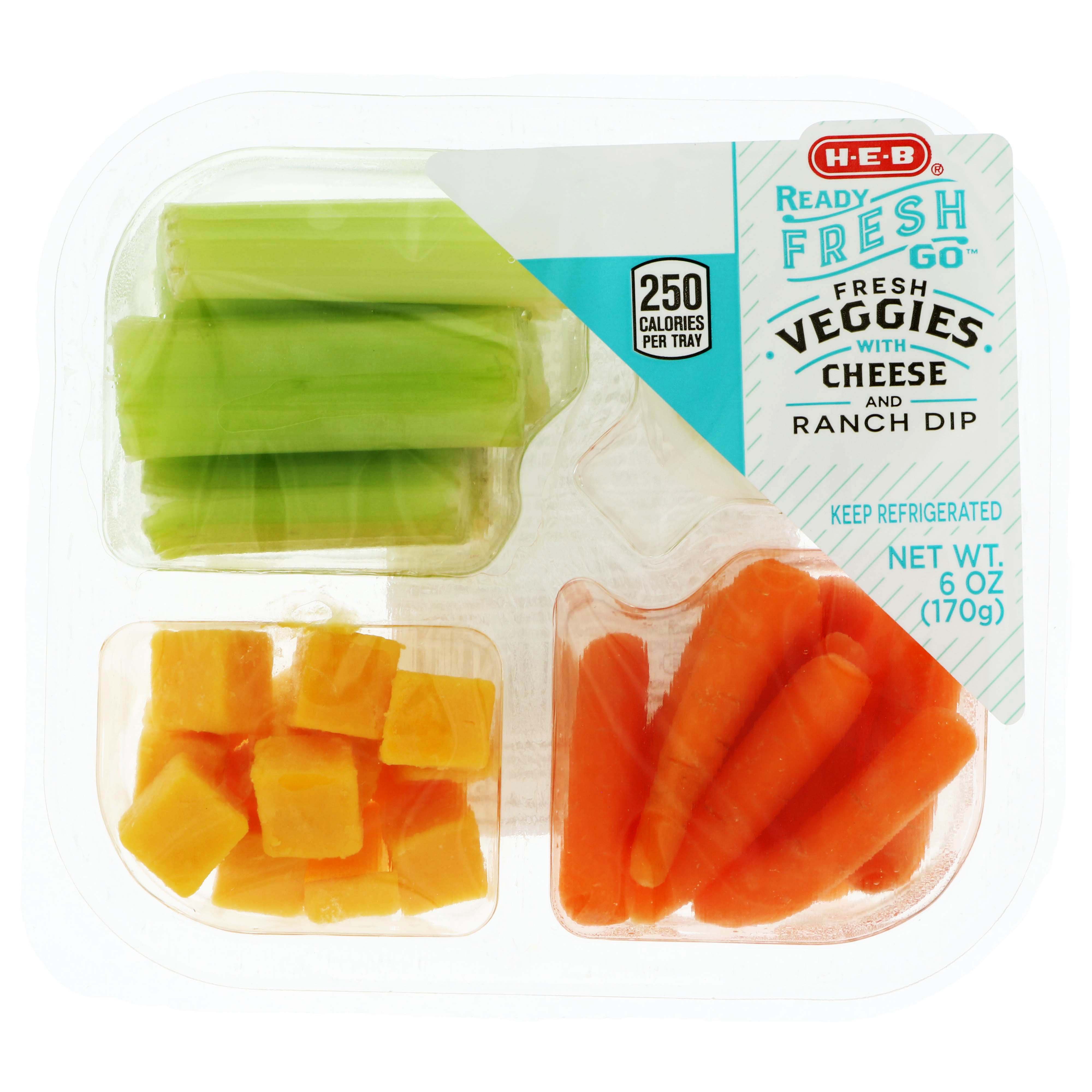 H-E-B Veggie and Cheese Bites with Lite Ranch - Shop Snack trays at H-E-B