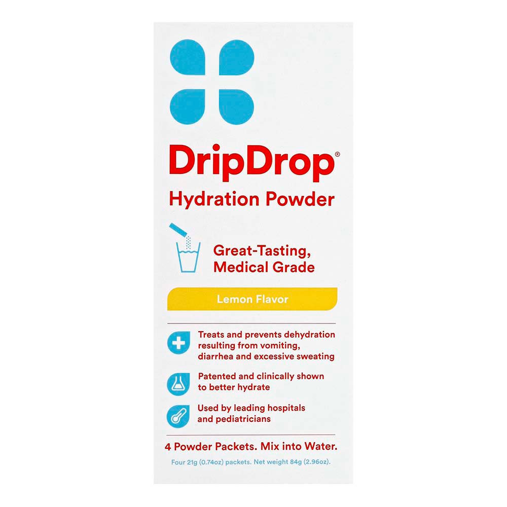 Drip Drop Oral Hydration Electrolyte Powder - Lemon - Shop Electrolytes ...