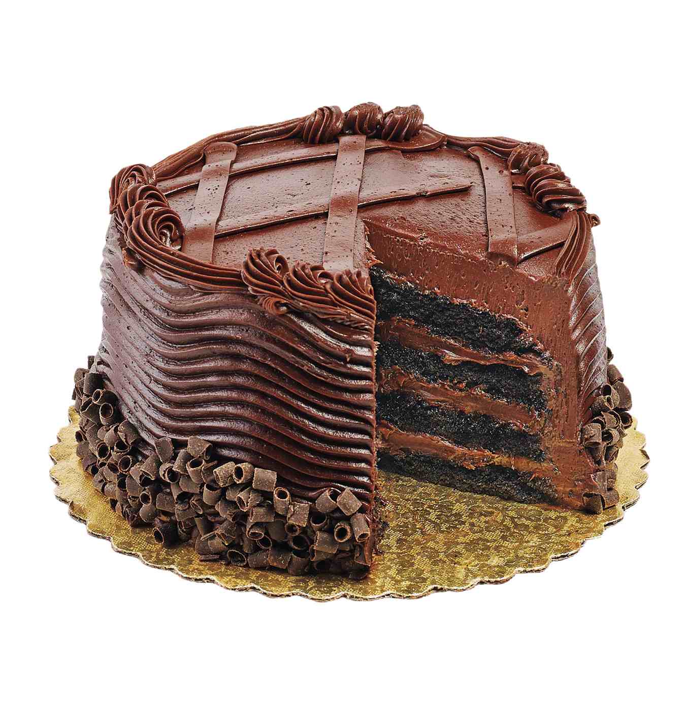 H-E-B Sensational Chocolate Cake with Fudge Icing - Shop Standard cakes ...