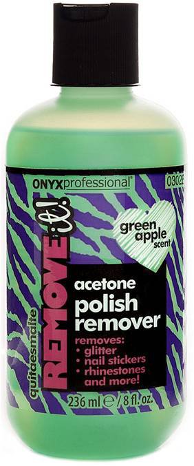 Onyx Professional Remove It! Acetone Polish Remover, Green Apple - Shop ...