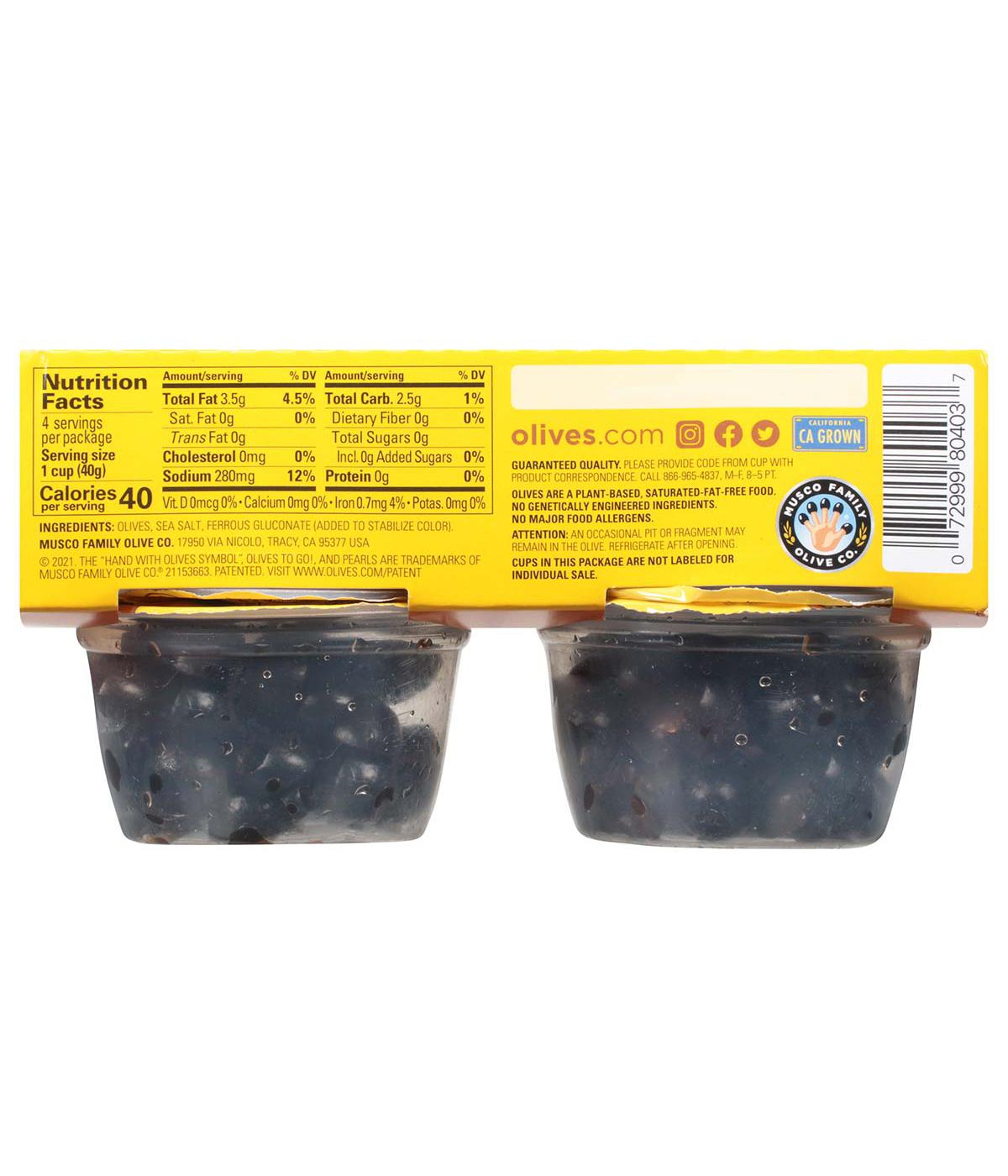 Musco Family Olive Co. Pearls Sliced California Ripe Black Olives To Go ...