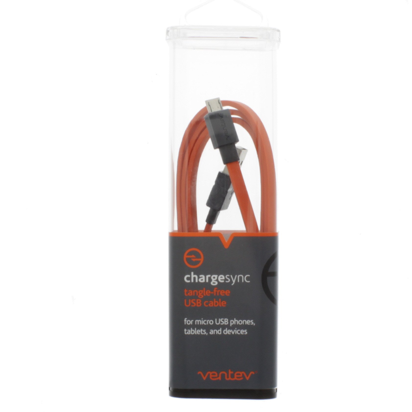 Ventev Orange Micro USB Cable, 3 Foot - Shop at H-E-B