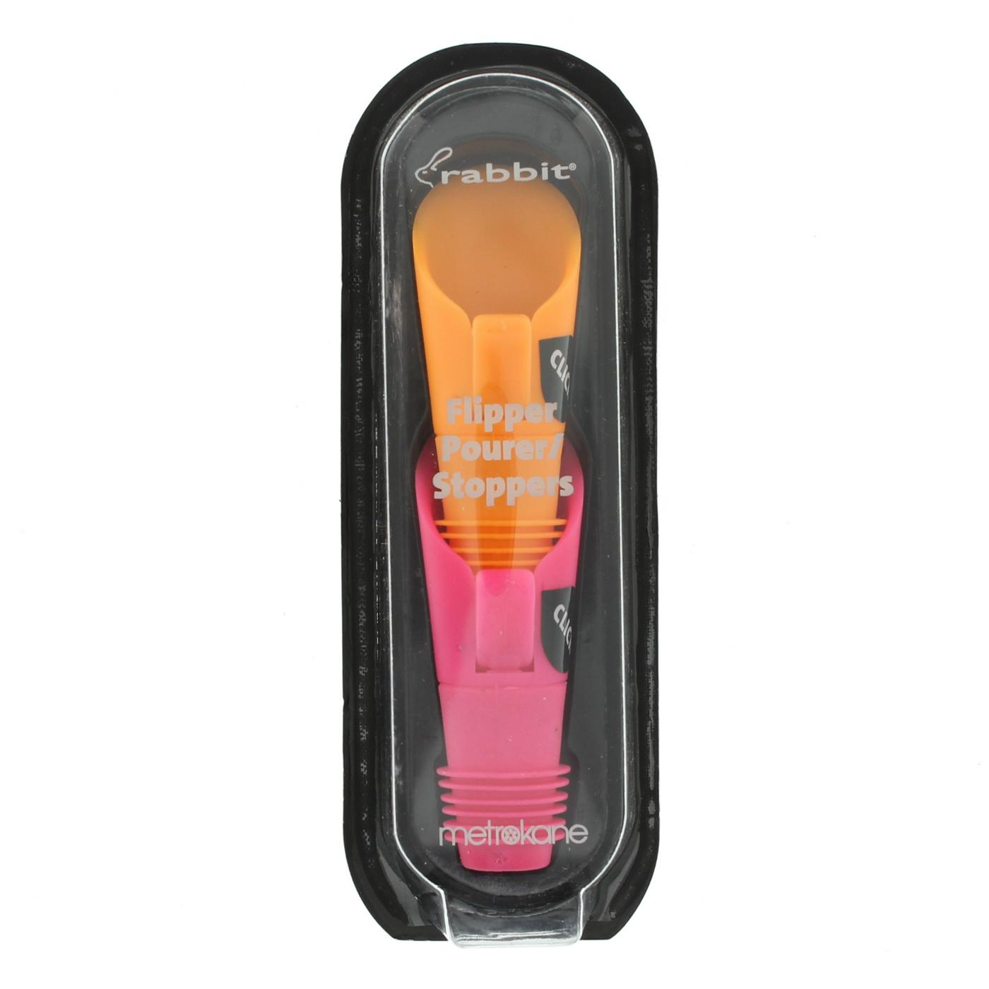 Metrokane Rabbit 2 Piece Flipper Pourer/Stopper Assorted Colors - Shop ...