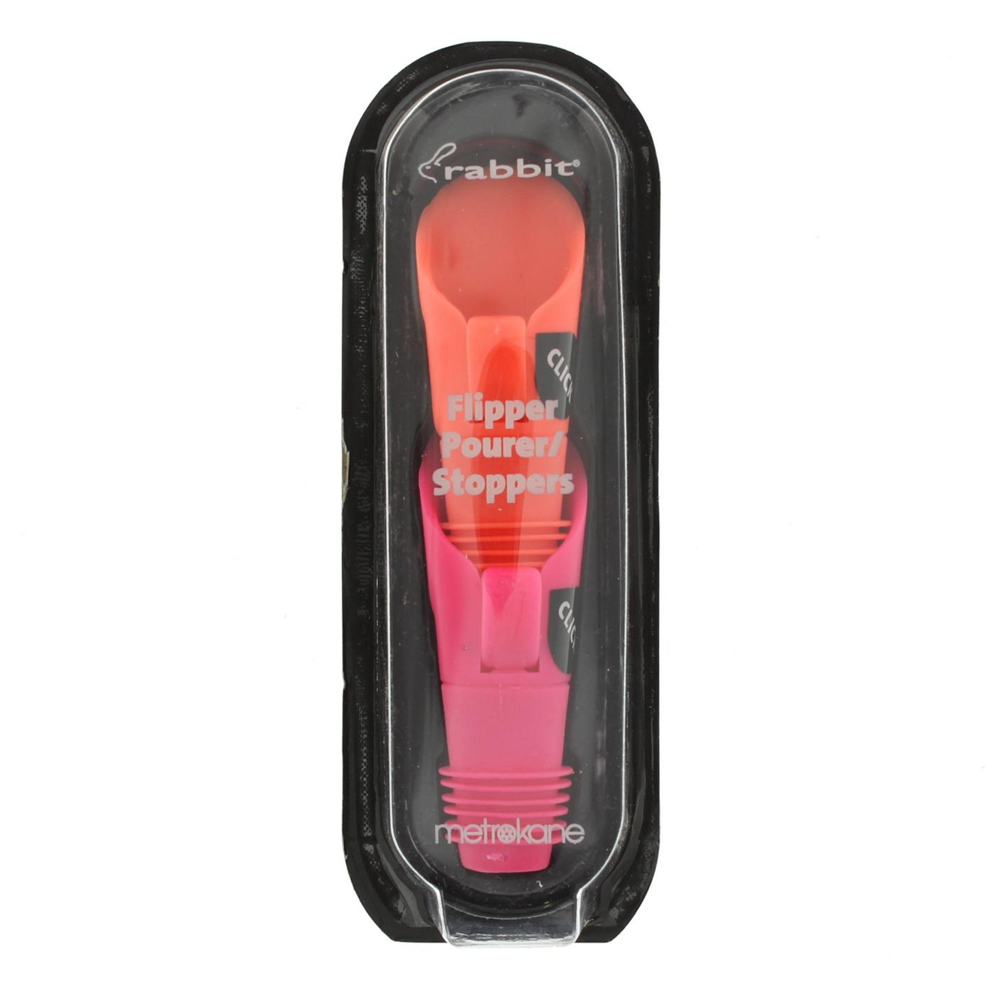 Metrokane Rabbit 2 Piece Flipper Pourer/Stopper Assorted Colors - Shop ...