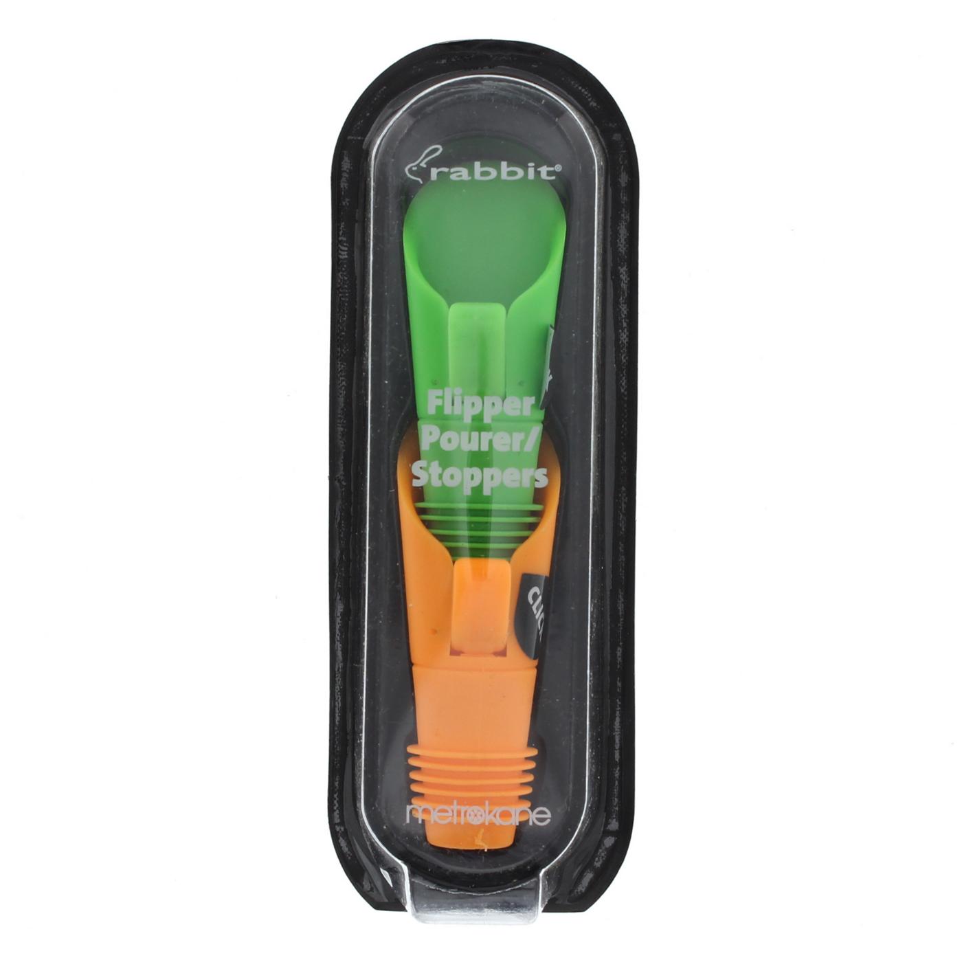 Metrokane Rabbit 2 Piece Flipper Pourer/Stopper Assorted Colors - Shop ...