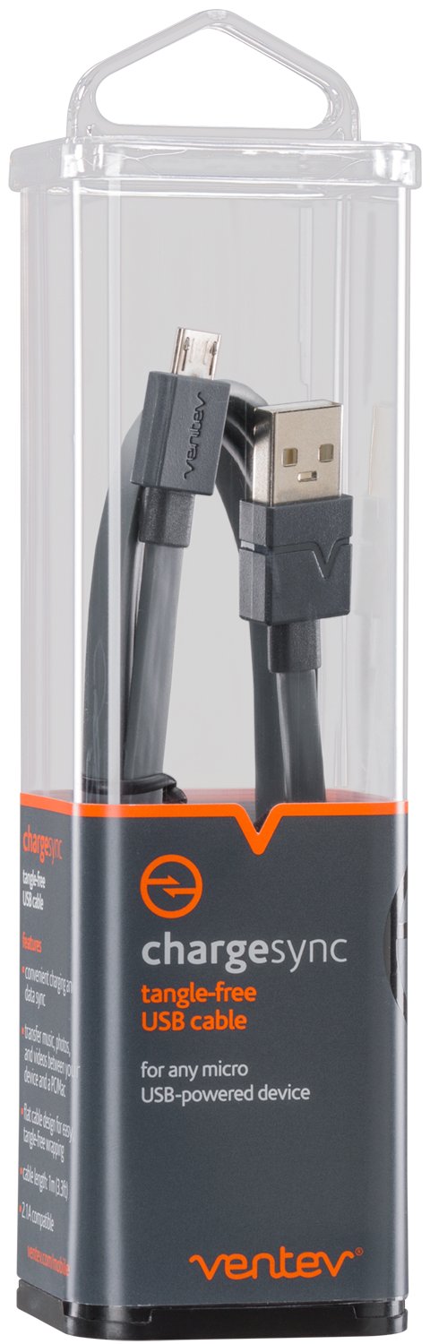 Ventev Chargesync Micro USB Cable Grey - Shop Phone chargers at H-E-B
