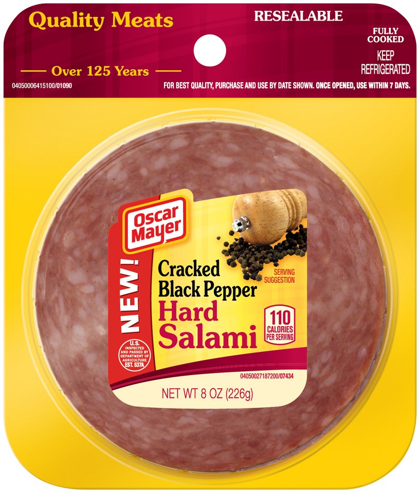 Oscar Mayer Hard Salami with Cracked Black Pepper - Shop Meat at H-E-B