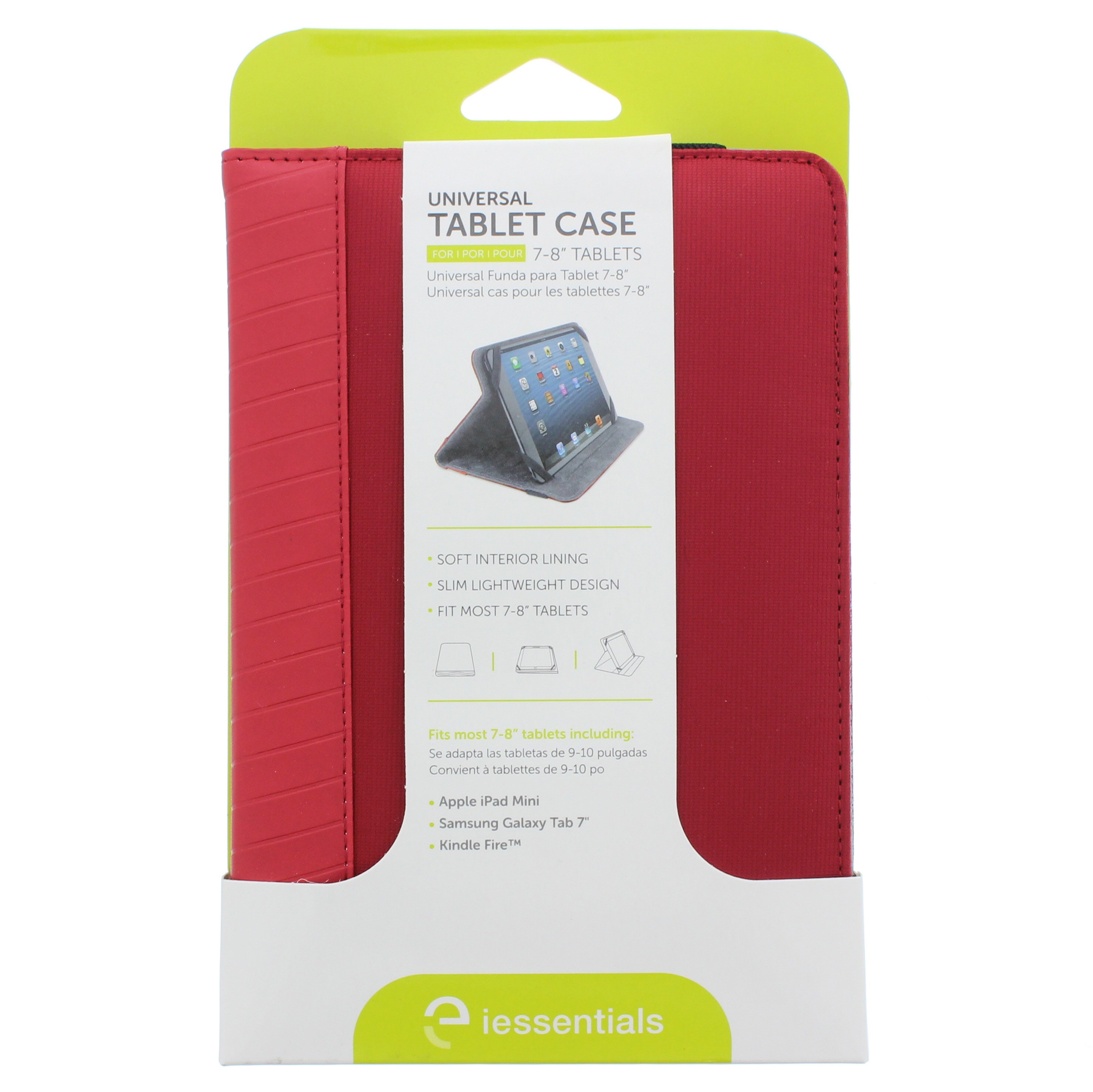 I Essentials Universal Folio Red 7 to 8 inch Tablet Case - Shop Cases ...
