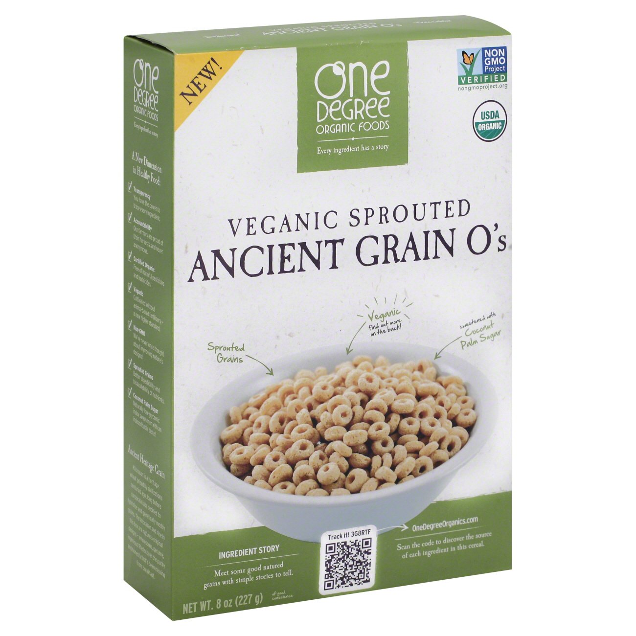 One Degree Organic Foods Ancient Grains O's Cereal - Shop Granola ...
