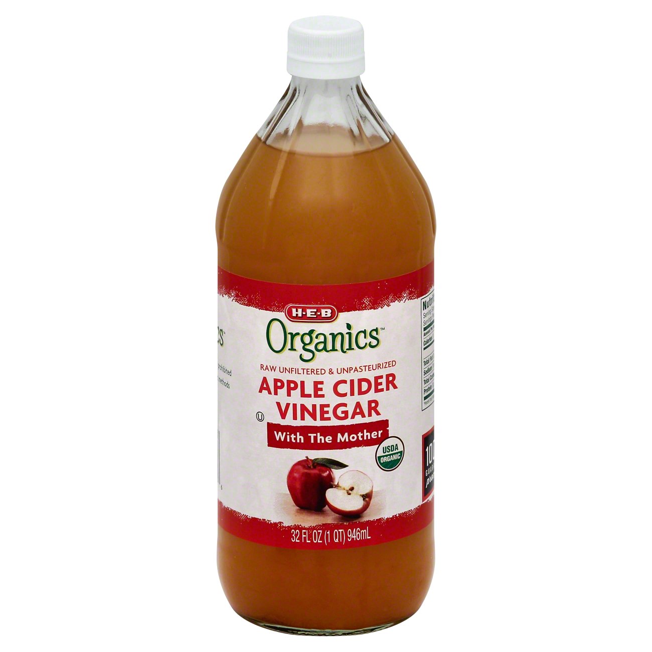 H-E-B Organics Apple Cider Vinegar, Unpasteurized - Shop Vinegar ...