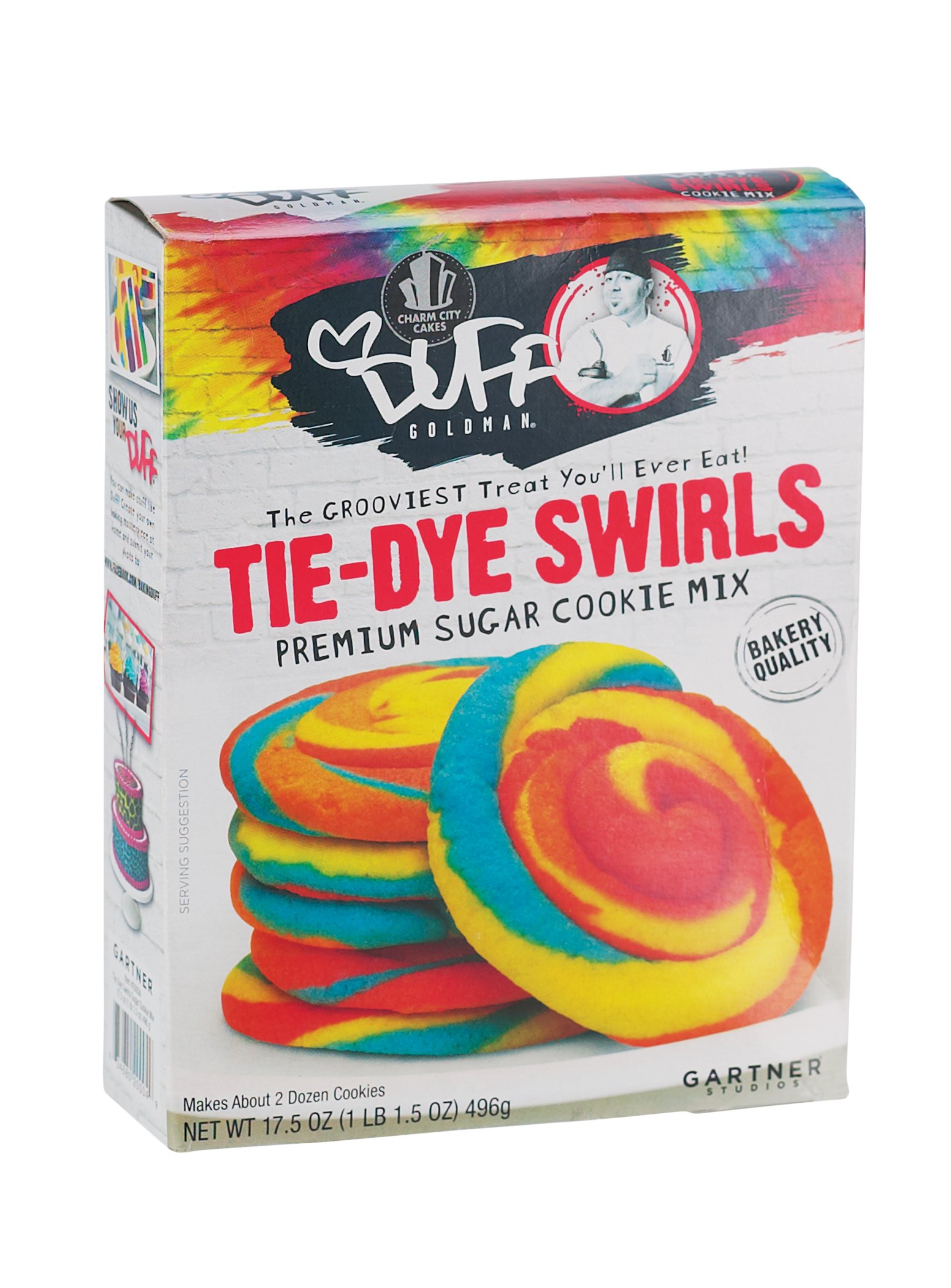 Duff Goldman Tie Dye Swirls Premium Sugar Cookie Mix - Shop Baking ...