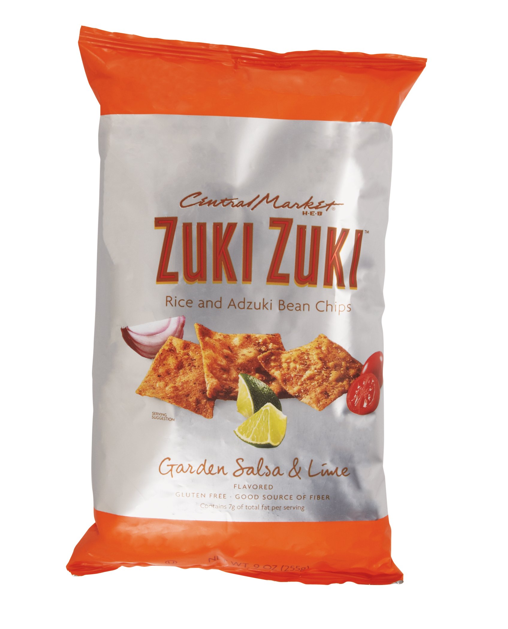 Central Market Zuki Zuki Rice & Bean Chips - Garden Salsa & Lime - Shop ...