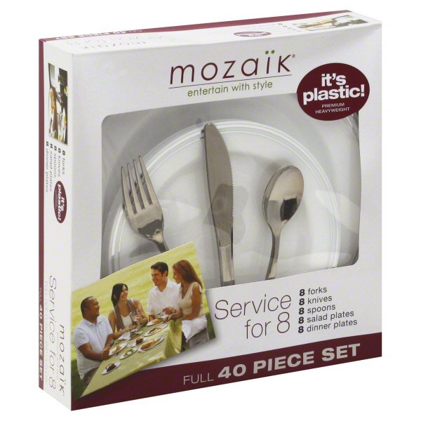 Mozaik Service For 8 - Shop Plates & bowls at H-E-B