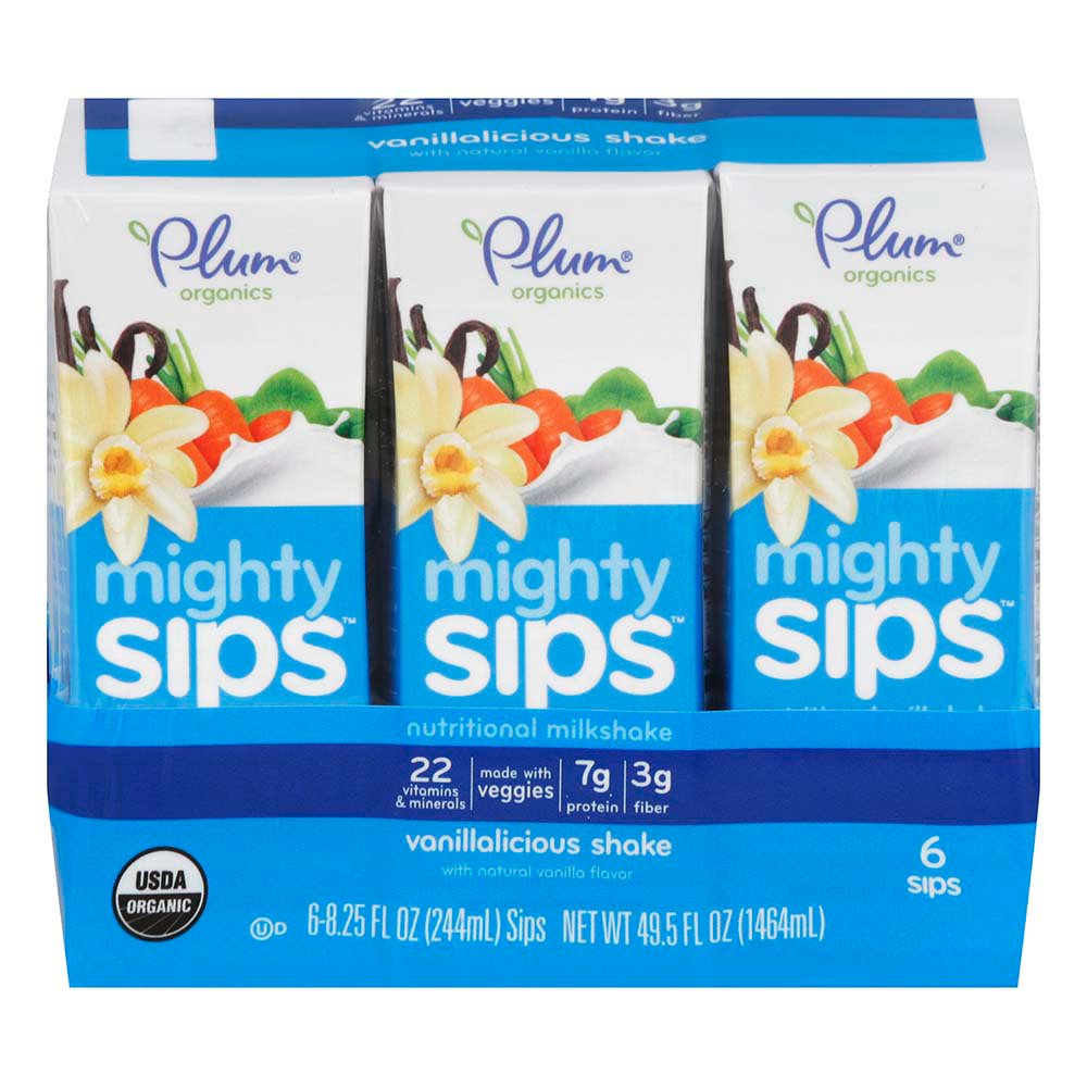 Plum Organics Mighty Sips Nutritional Shake - Vanilla - Shop ...