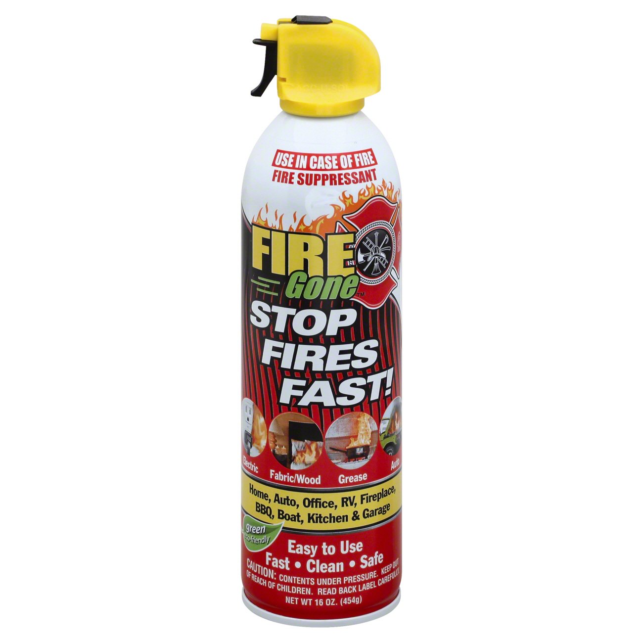 Fire Gone Stop Fire Fast Spray - Shop Smoke Alarms & Extinguishers at H-E-B