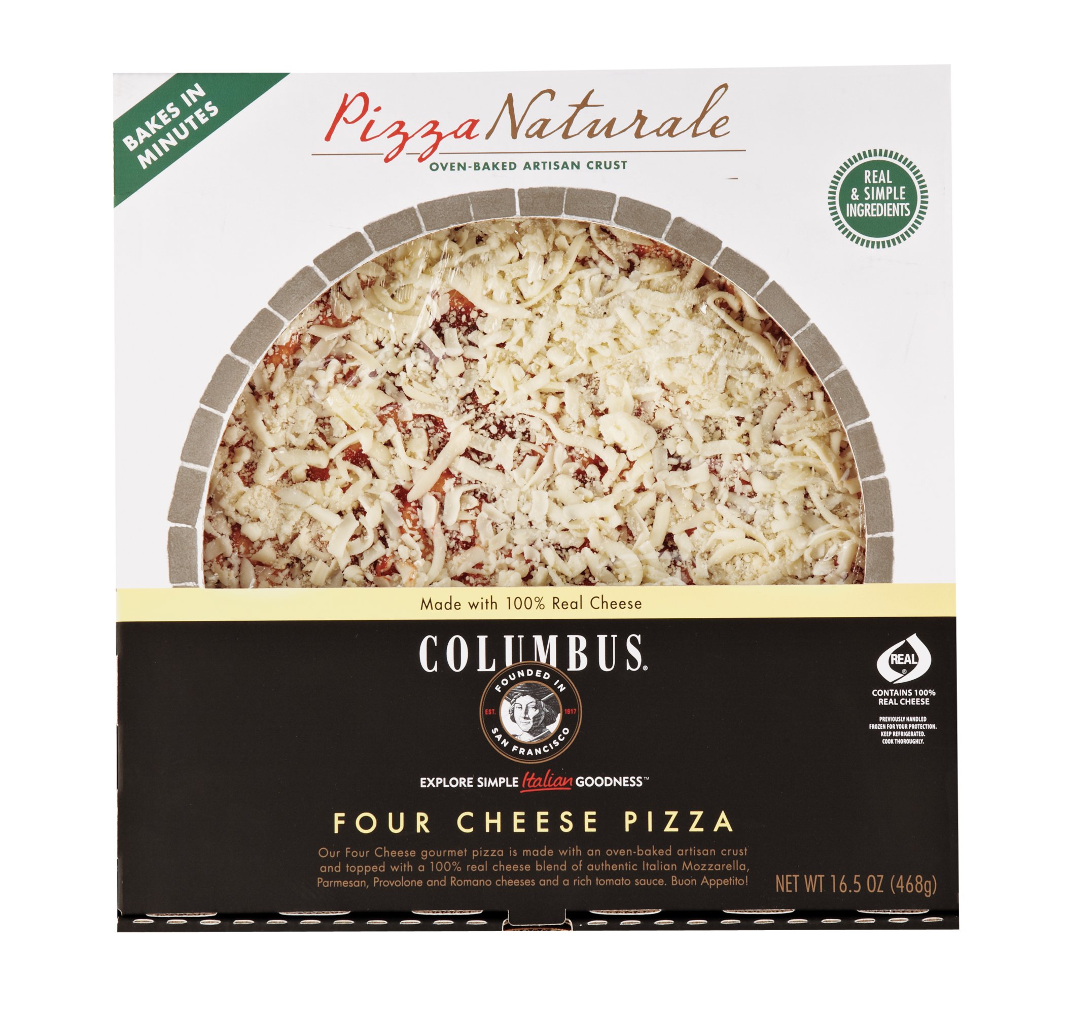 Columbus Pizza Naturale Take N Bake Four Cheese Pizza - Shop Pizza at H-E-B