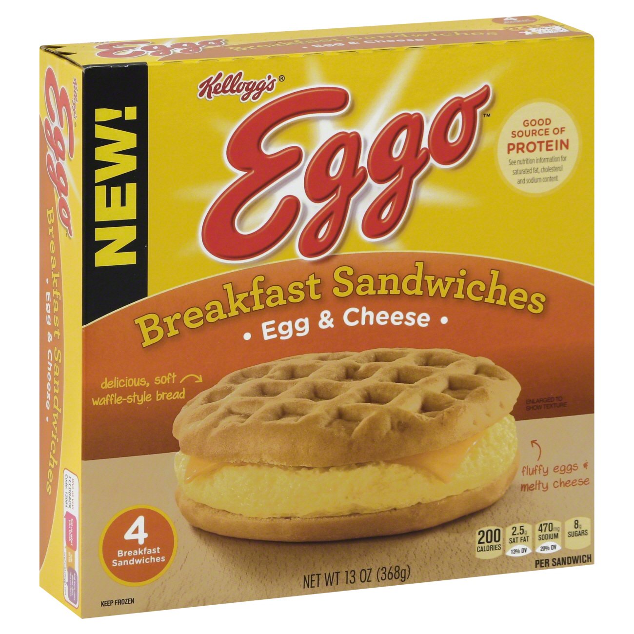 Eggo Breakfast Sandwich Egg and Cheese - Shop Entrees & sides at H-E-B