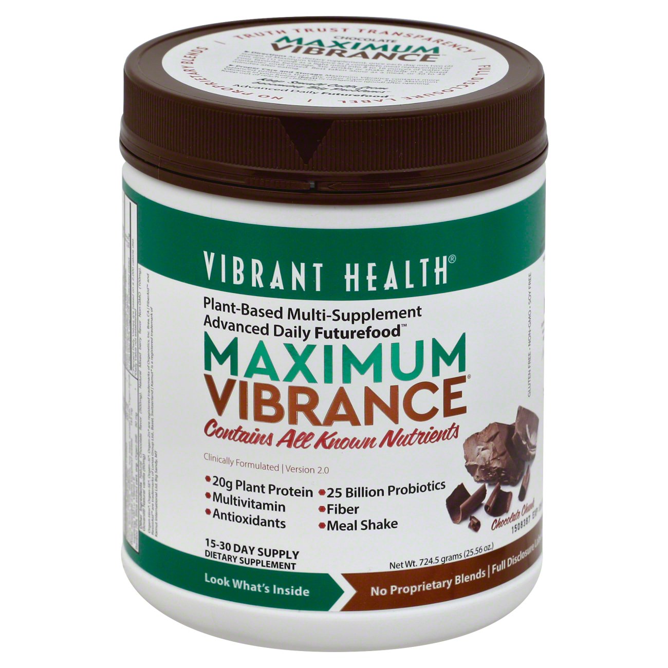 Vibrant Health Maximum Vibrance Chocolate - Shop Diet & fitness at H-E-B