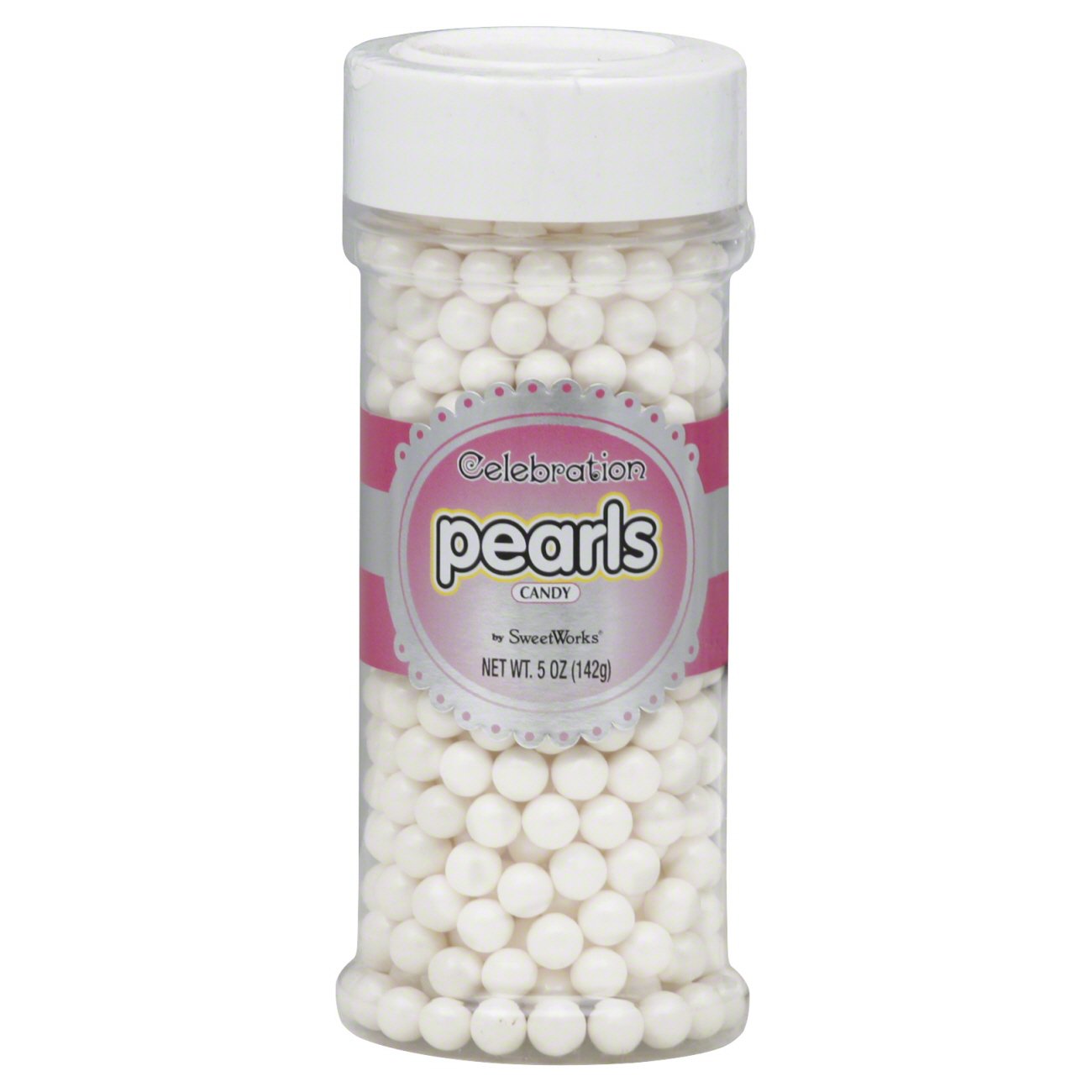 Sweetworks Celebration Pearls White Candy - Shop Icing & decorations at ...