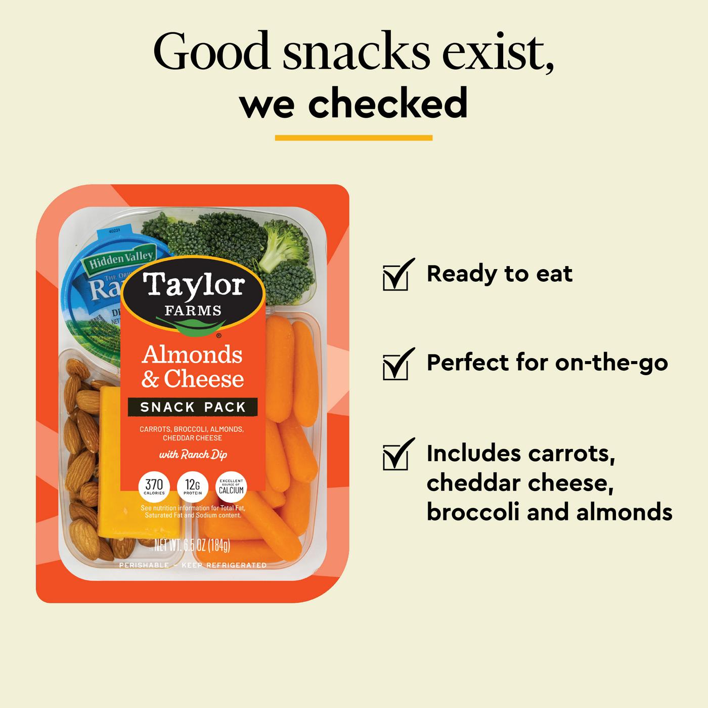 Taylor Farms Almonds and Cheese Snack Tray - Shop Snack trays at H-E-B