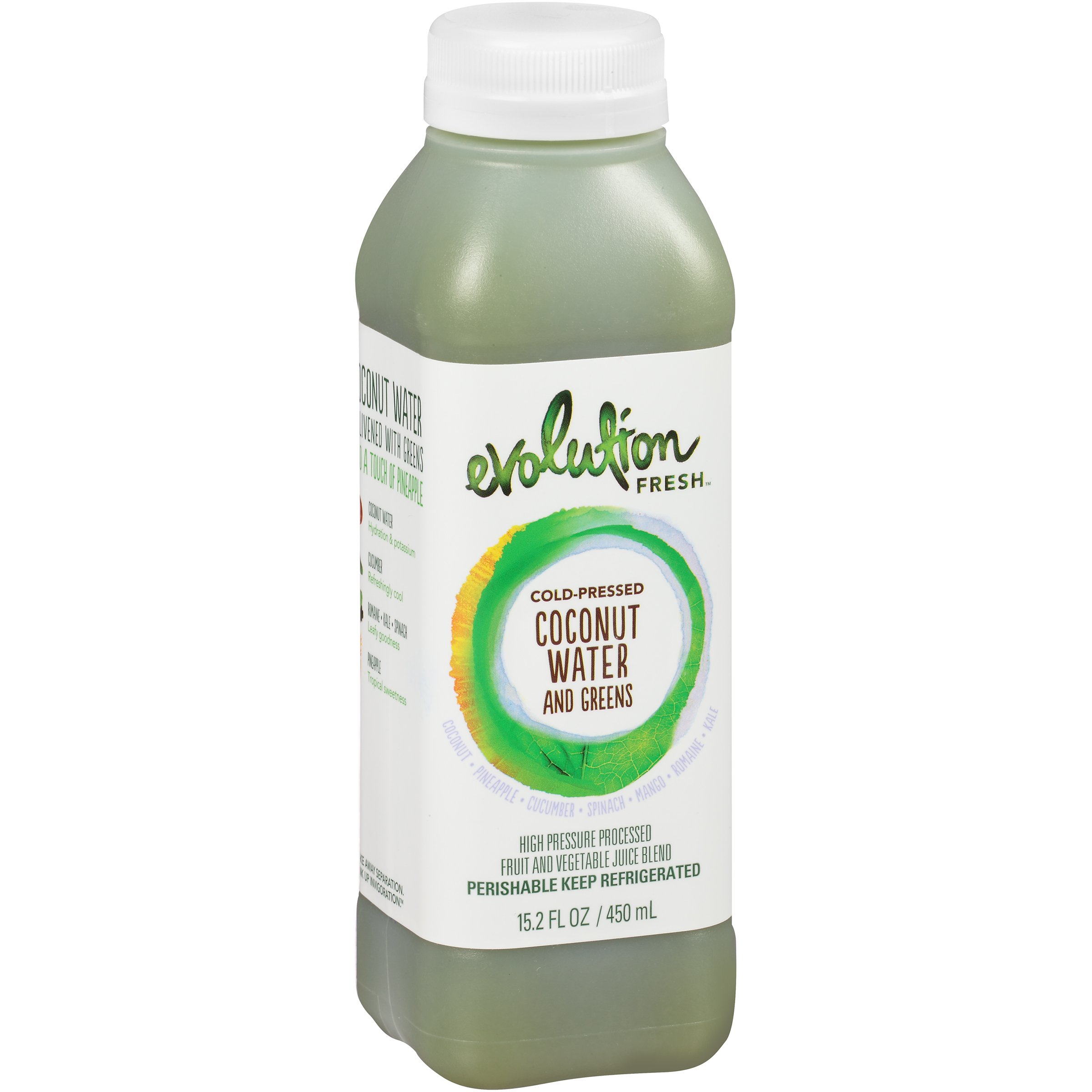 Evolution Fresh Cold Pressed Coconut Water and Greens - Shop Juice at H-E-B