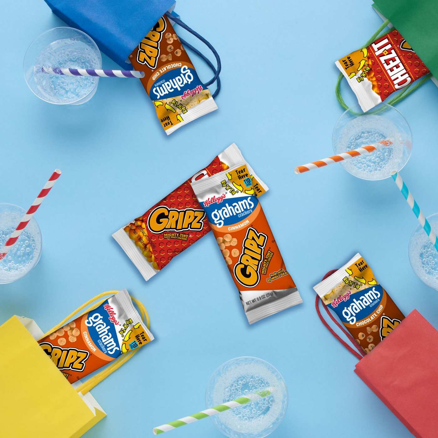 Kellogg's Gripz Variety Pack Tiny Baked Snack Crackers, 11 oz - Shop ...