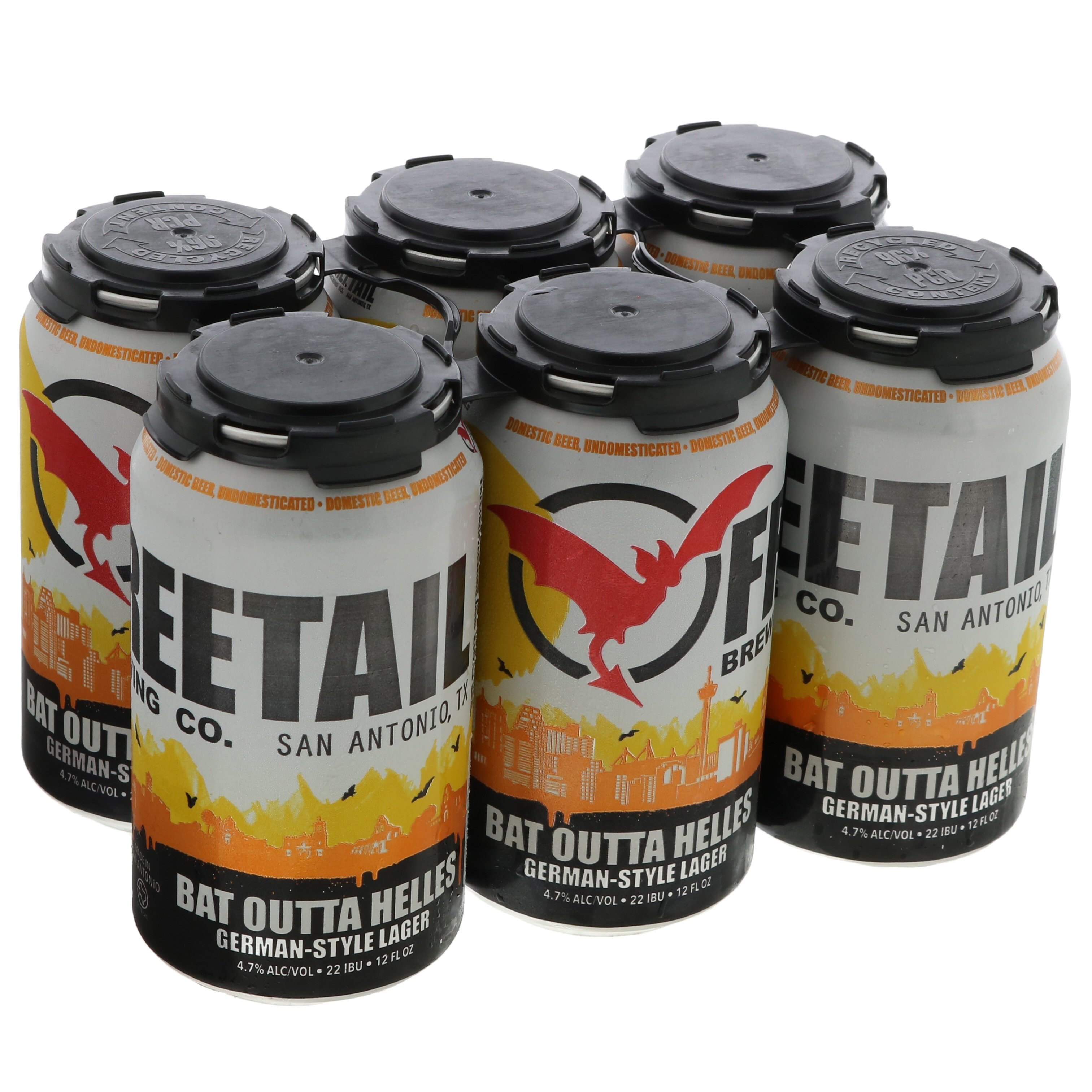 Freetail Bat Outta Helles German-Style Lager Craft Beer 6 pk Cans ...