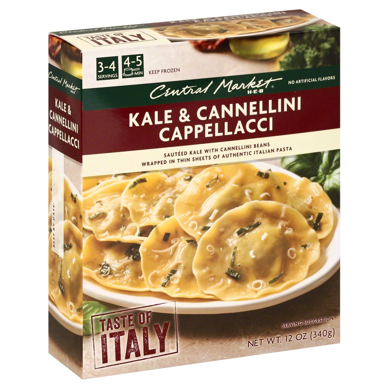 Central Market Taste of Italy Kale & Cannellini Cappellacci Pasta ...