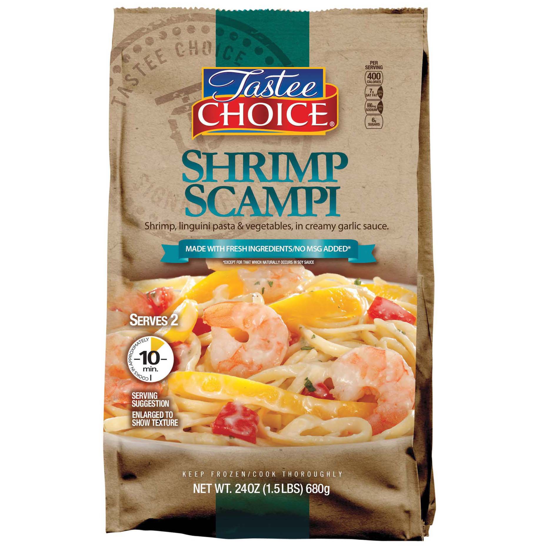 Tastee Choice Skillet Meal Shrimp Scampi - Shop Shrimp & shellfish at H-E-B