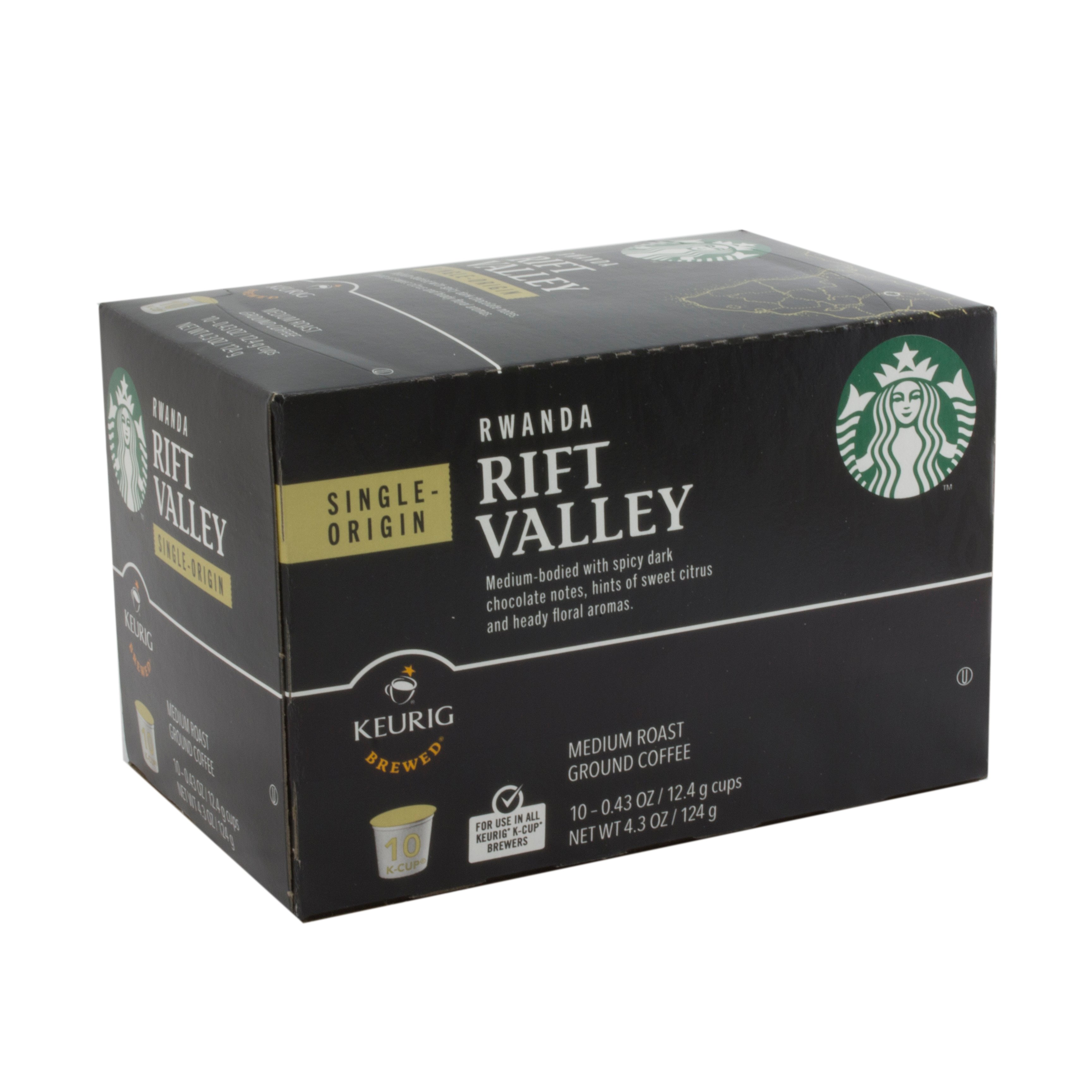 Starbucks Rwanda Rift Valley Medium Roast Ground K-Cup - Shop Coffee at ...