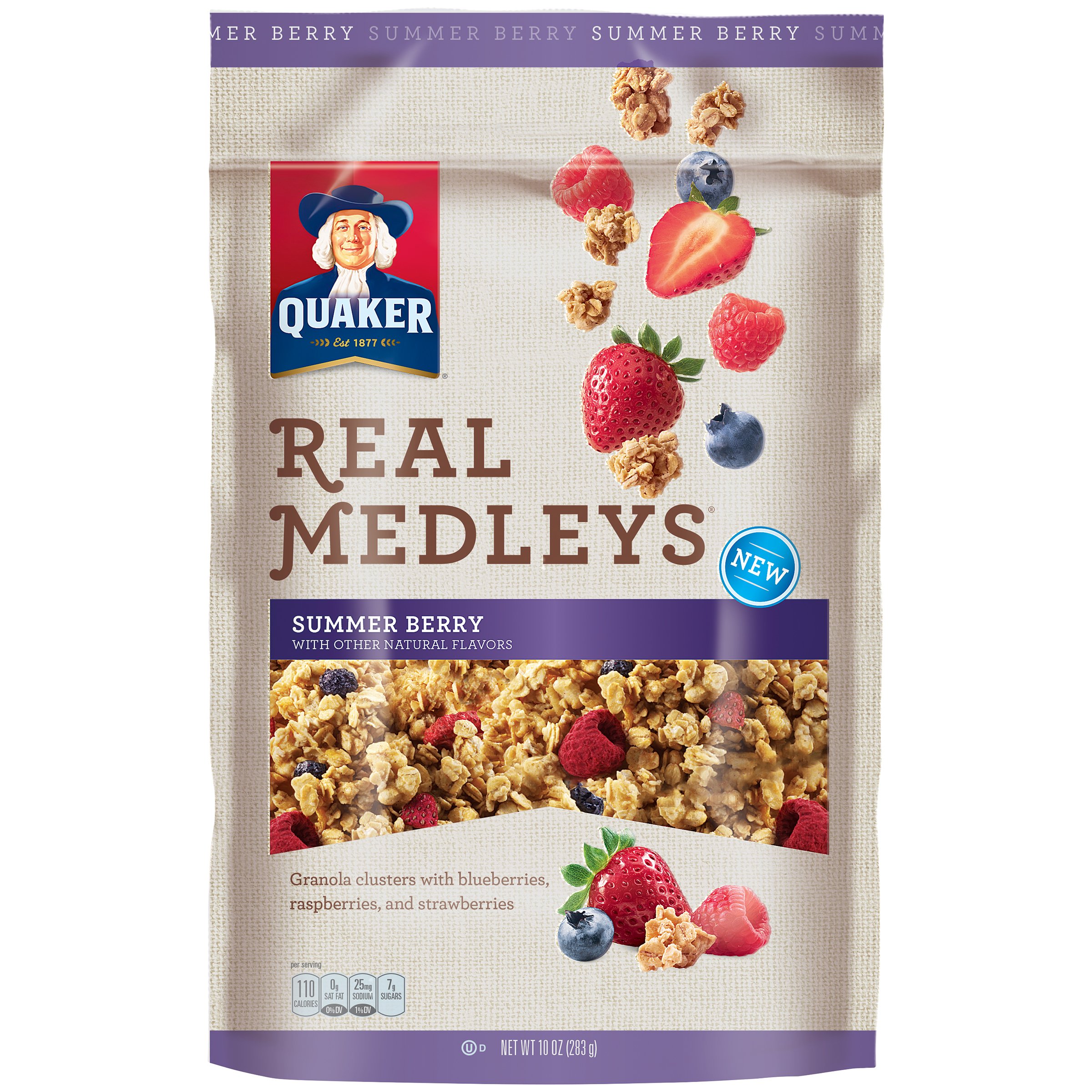 Quaker Real Medleys Summer Berry - Shop Cereal at H-E-B