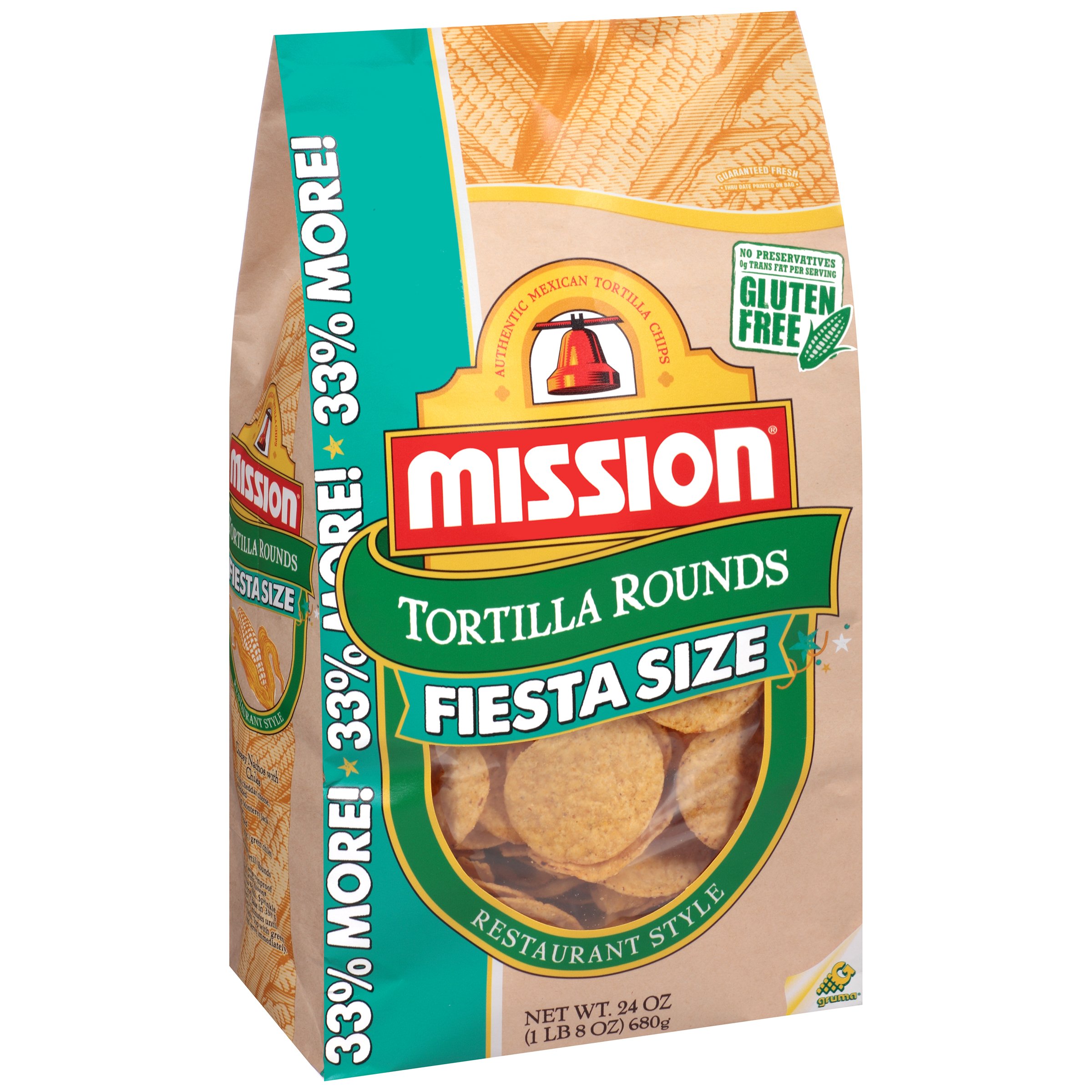Mission Tortilla Rounds Fiesta Size Restaurant Style - Shop Chips at H-E-B