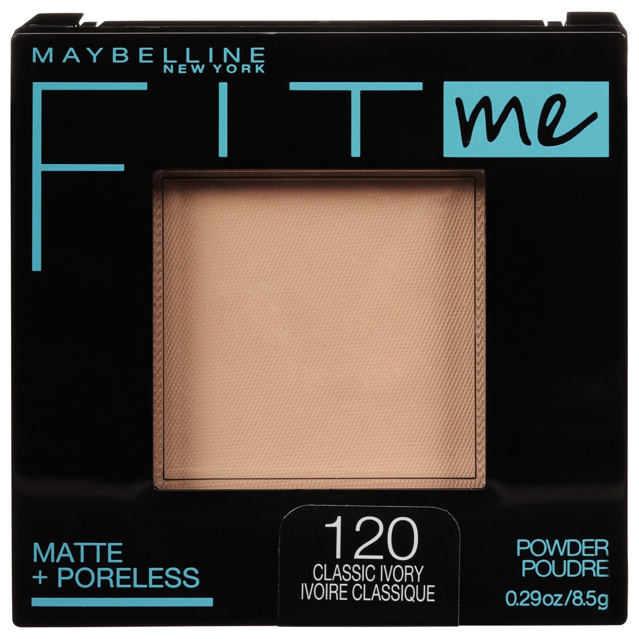 Maybelline Fit Me Matte + Poreless Powder - 120 Classic Ivory - Shop ...