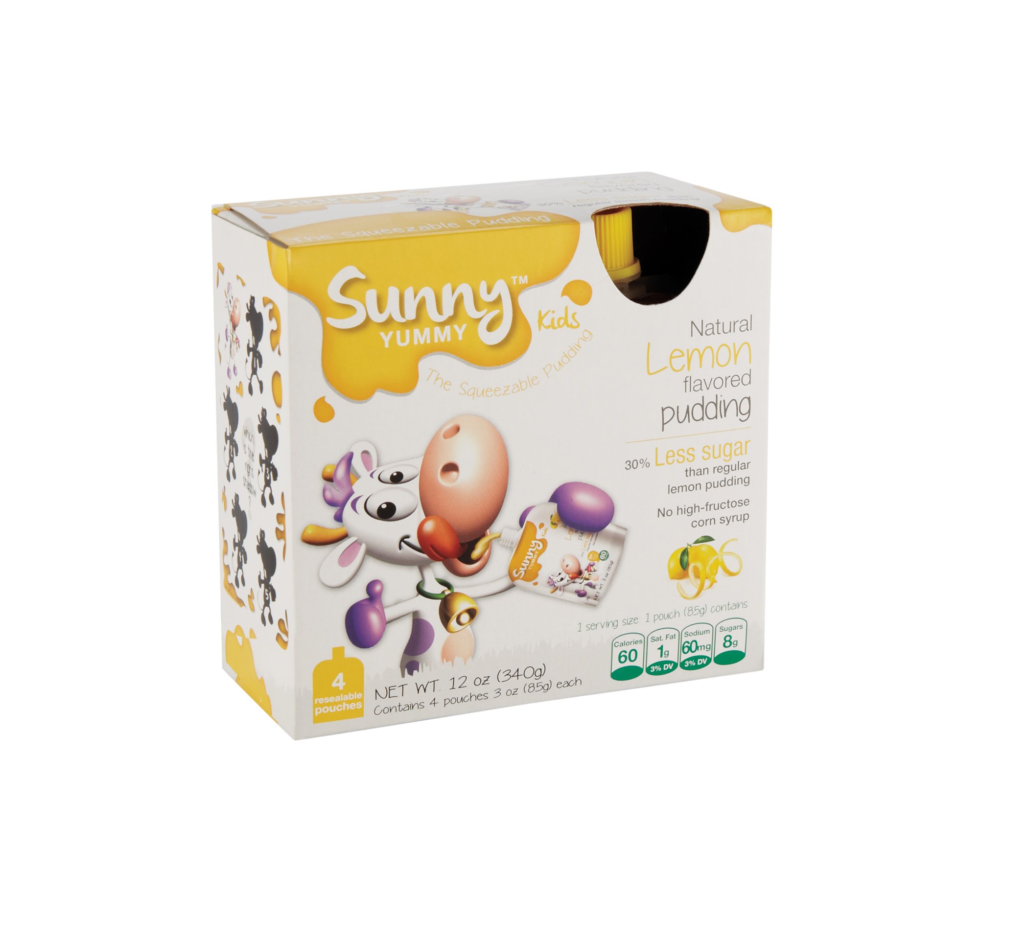 Sunny Yummy Kids Squeezable Pudding Lemon Flavored - Shop Pudding ...