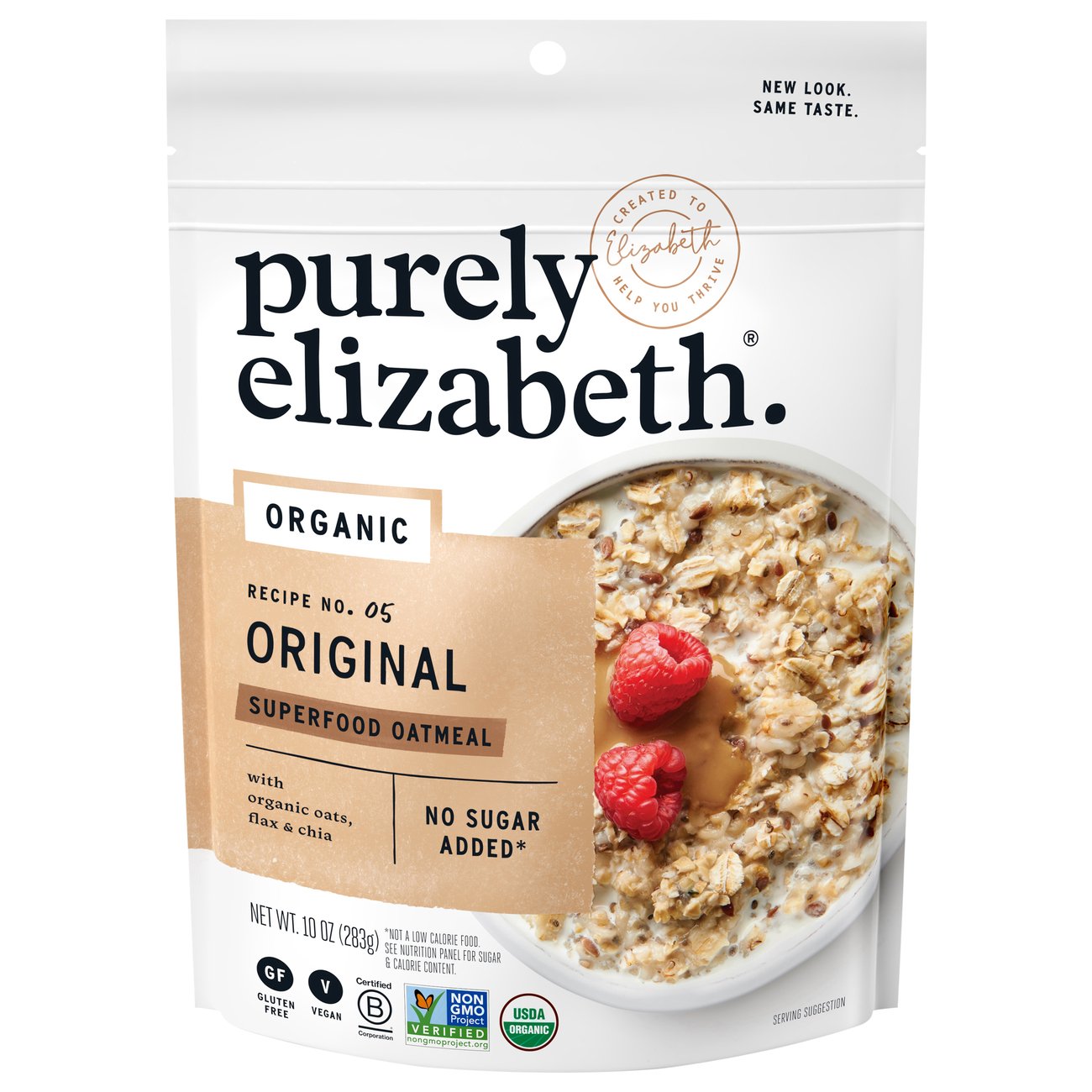 Purely Elizabeth Original Superfood Oatmeal - Shop Oatmeal & hot cereal ...