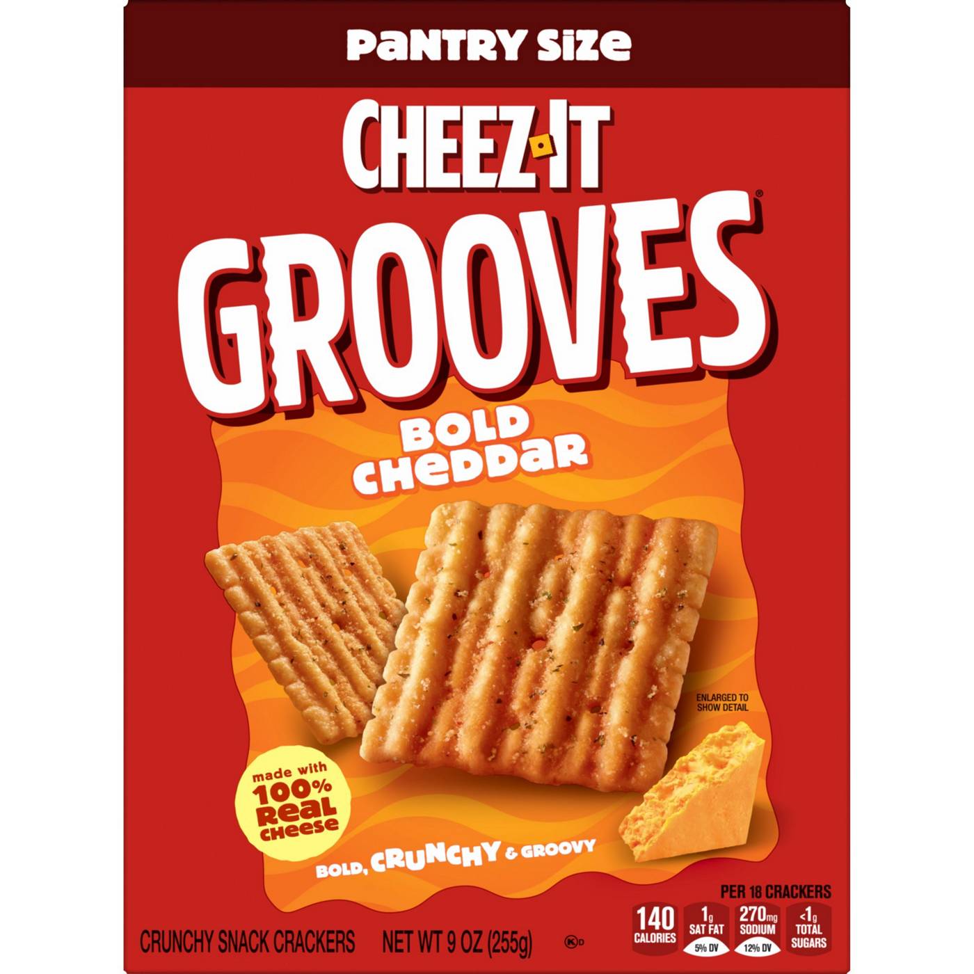 Cheez-It Grooves Bold Cheddar Cheese Crackers - Shop Crackers ...